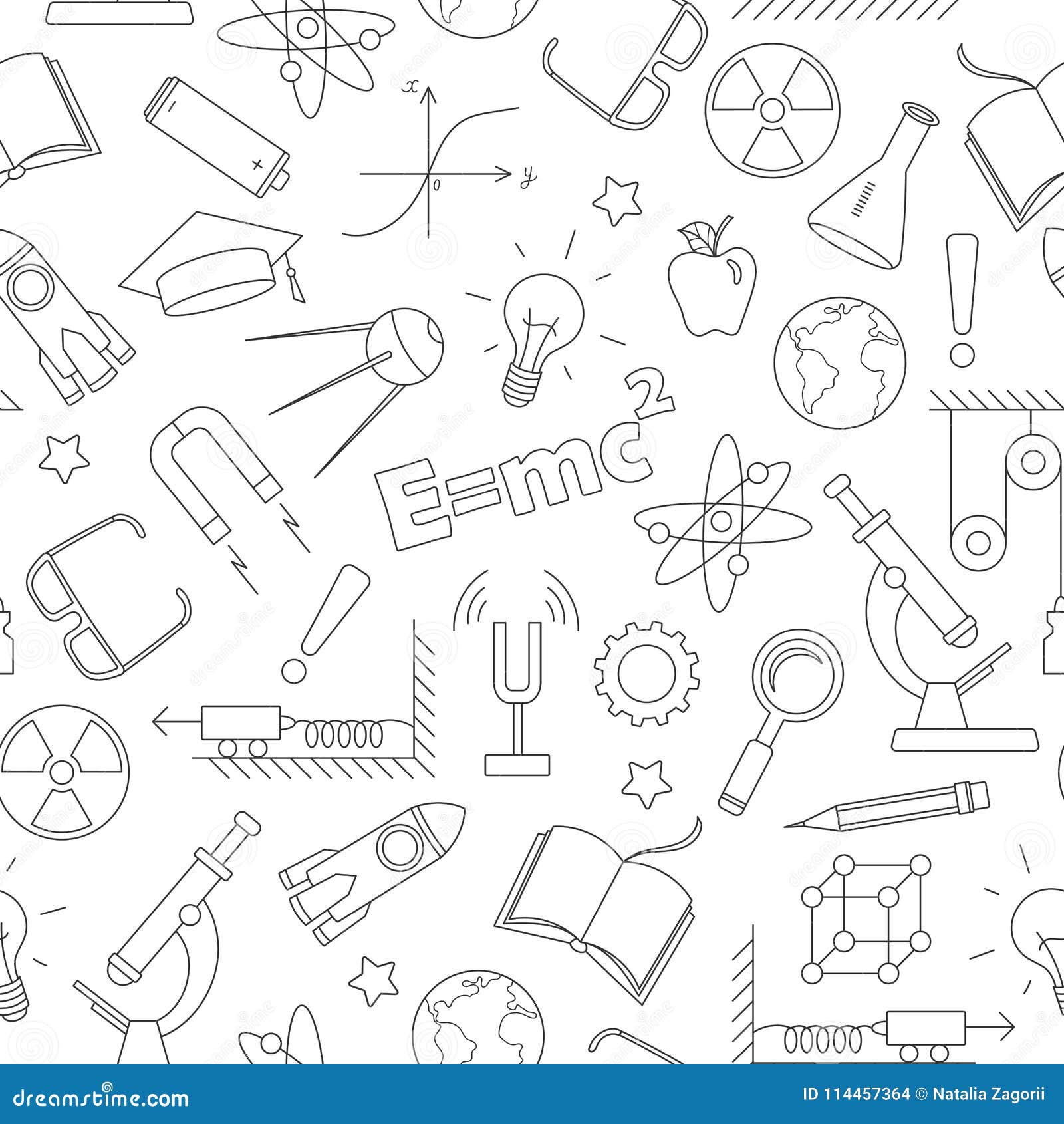 Seamless Illustration on the Theme of the Subject of Physics Education ...