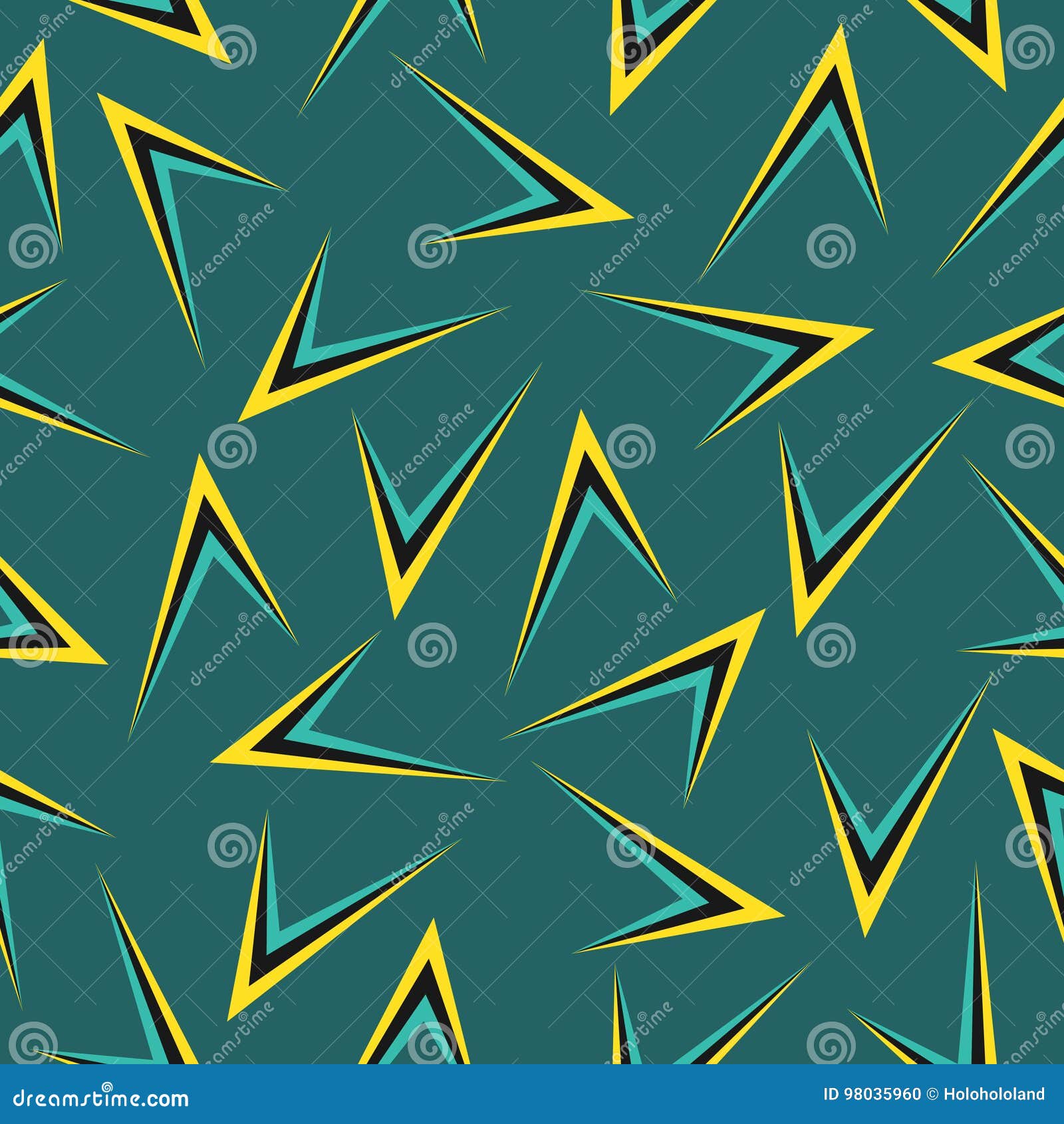 Seamless pattern stock vector. Illustration of bumerang - 98035960