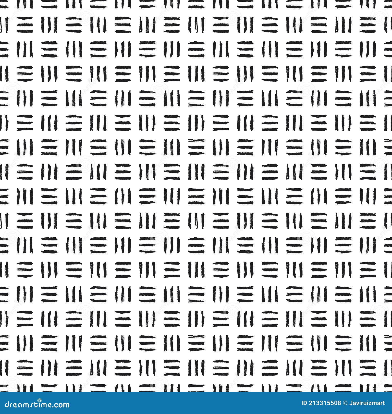 Seamless Pattern with Three Lines Texture; Together Stock Vector ...