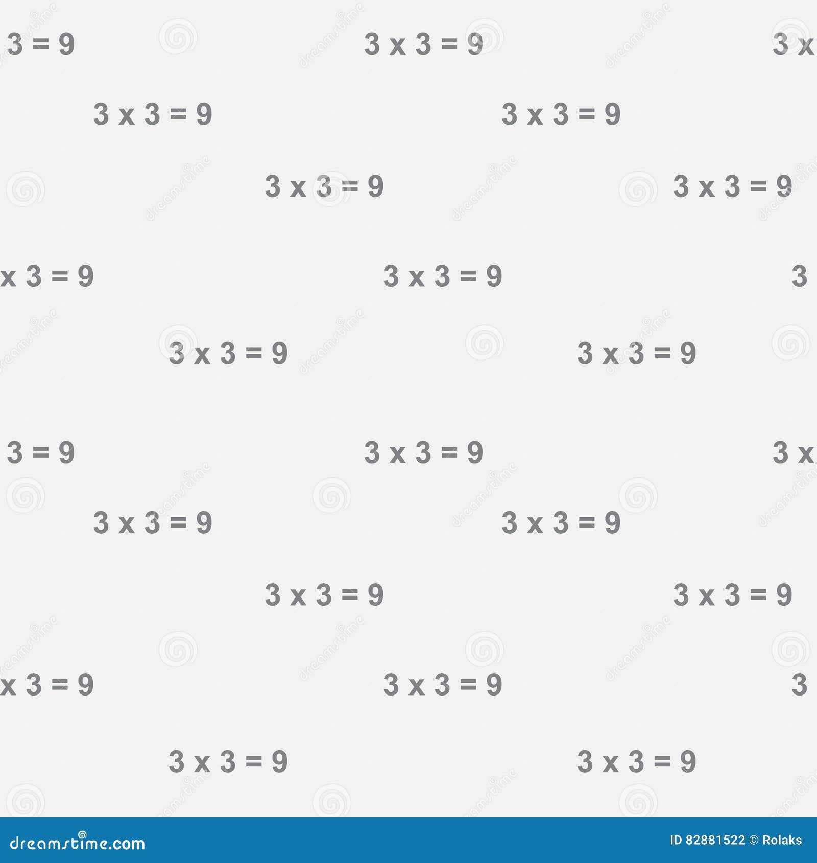 Seamless Pattern with Threee Times Three Stock Vector - Illustration of ...