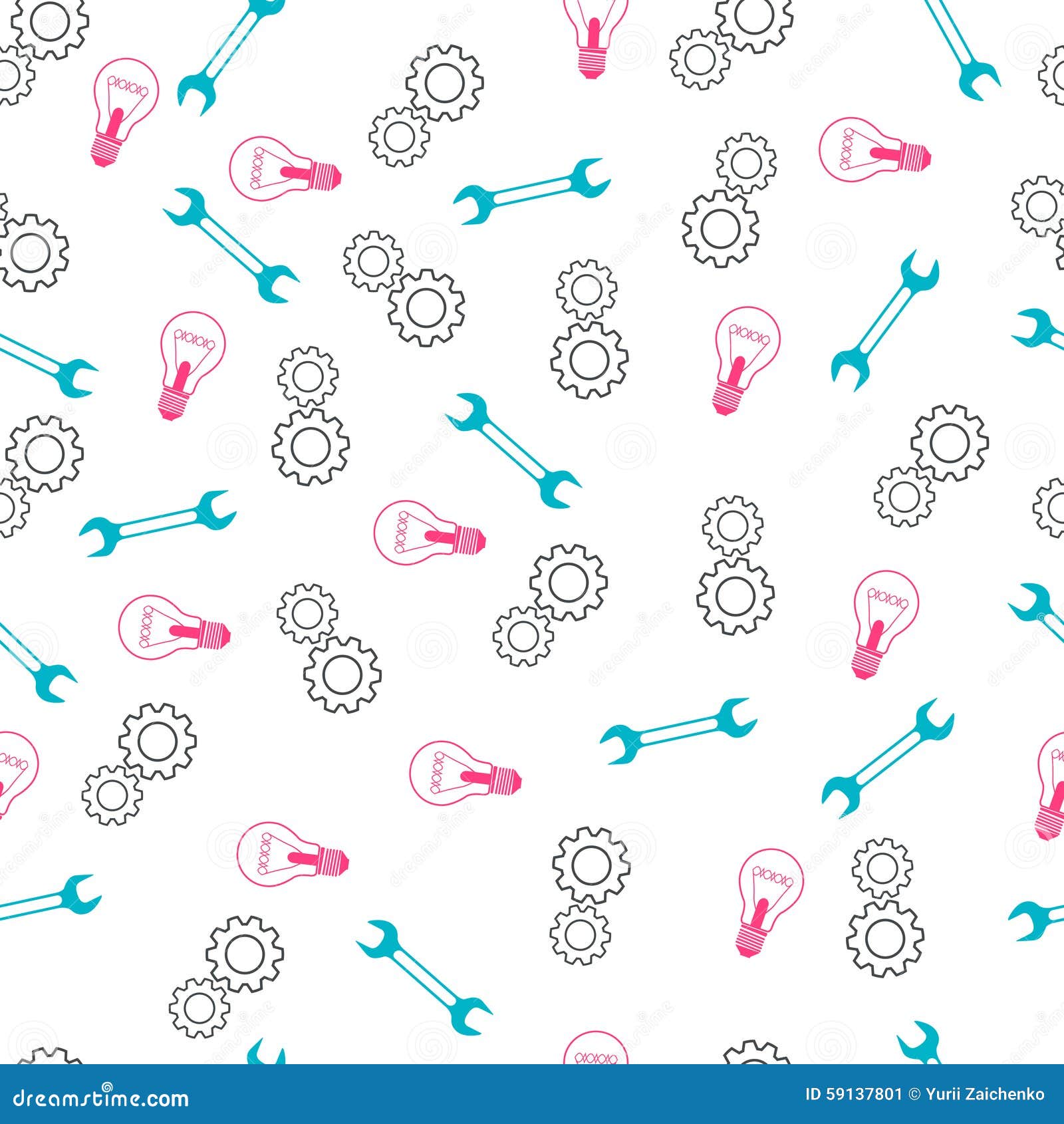 Seamless Pattern with Tools. Background Stock Illustration ...