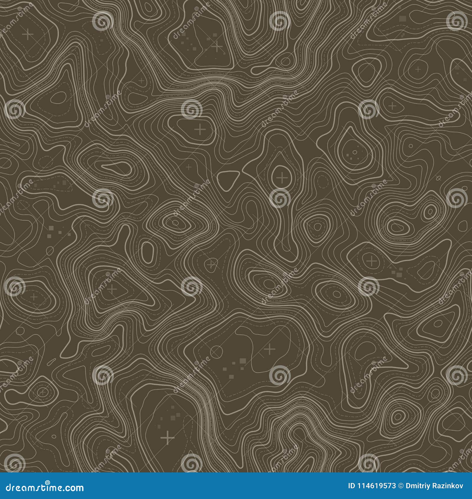 Seamless Pattern. Topographic Map Background with Space for Copy ...