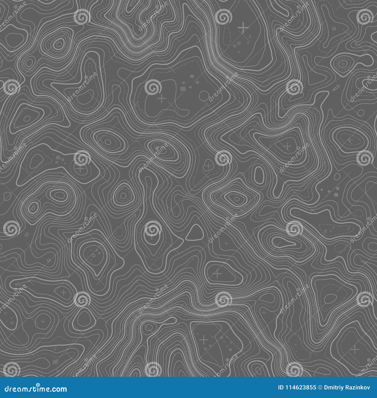 Seamless Pattern. Topographic Map Background with Space for Copy ...