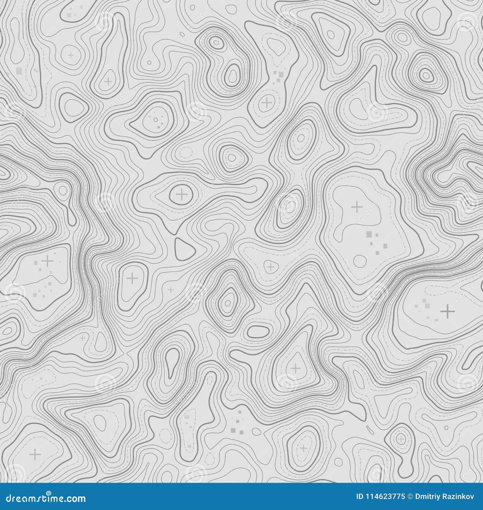 Seamless Pattern. Topographic Map Background with Space for Copy ...