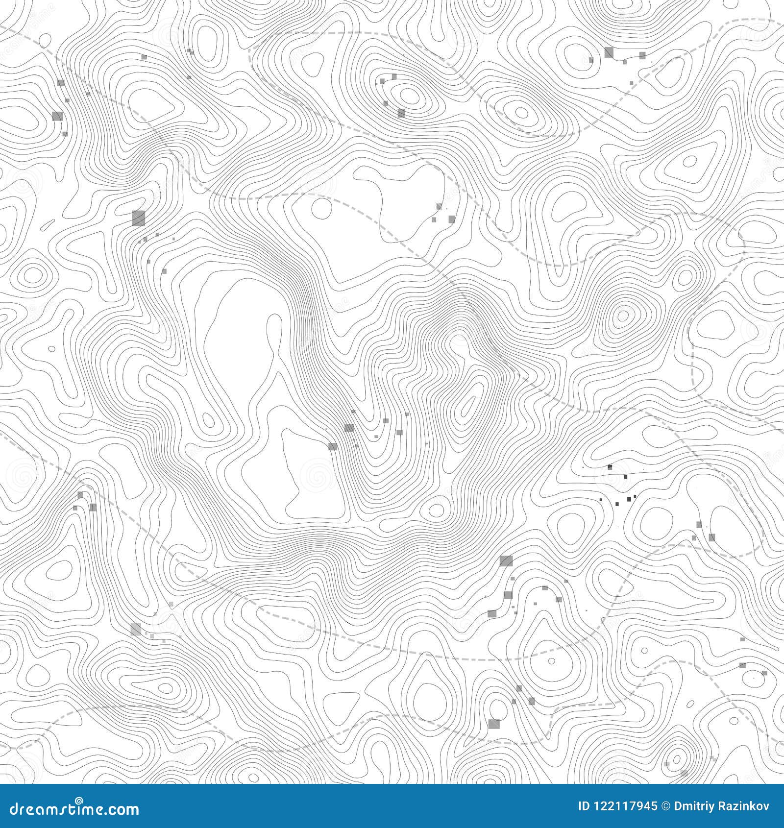 Seamless Pattern. Topographic Map Background with Space for Copy ...