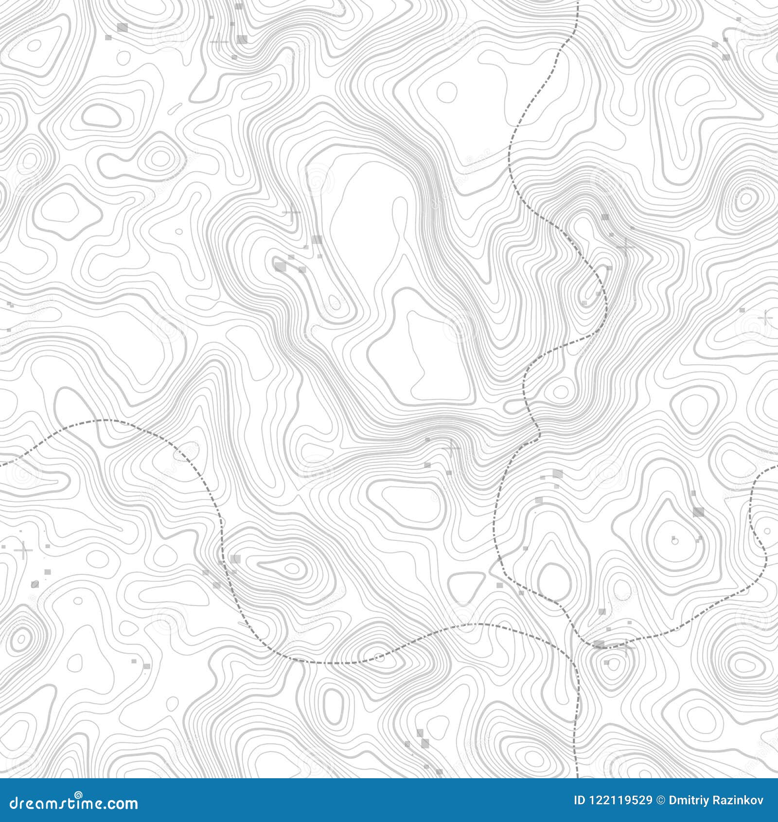 Seamless Pattern. Topographic Map Background with Space for Copy ...