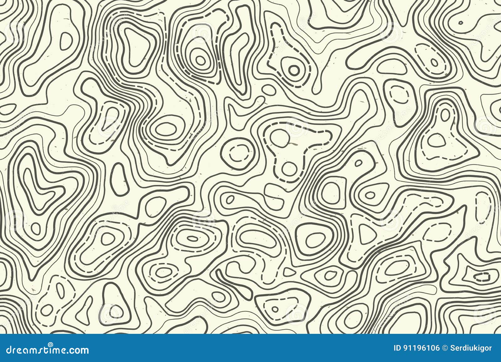 Seamless Pattern Topographic Map Background. Vector Illustration Stock ...