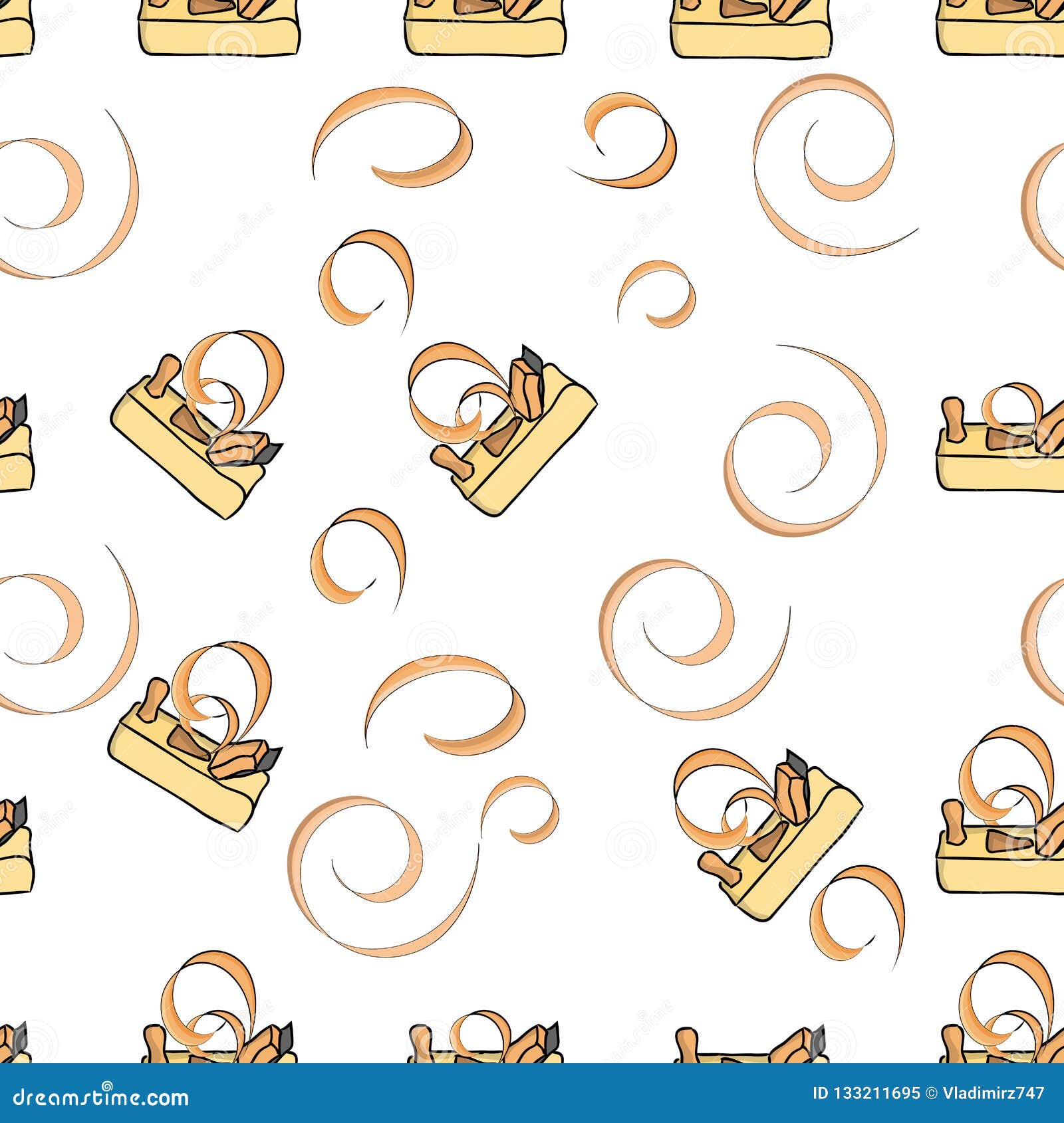 Seamless pattern of tools stock vector. Illustration of hand - 133211695