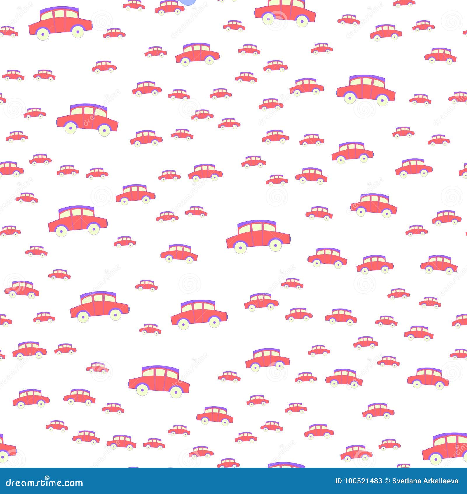 Seamless Pattern with Toy Cars. Baby Wallpapers Stock Vector ...