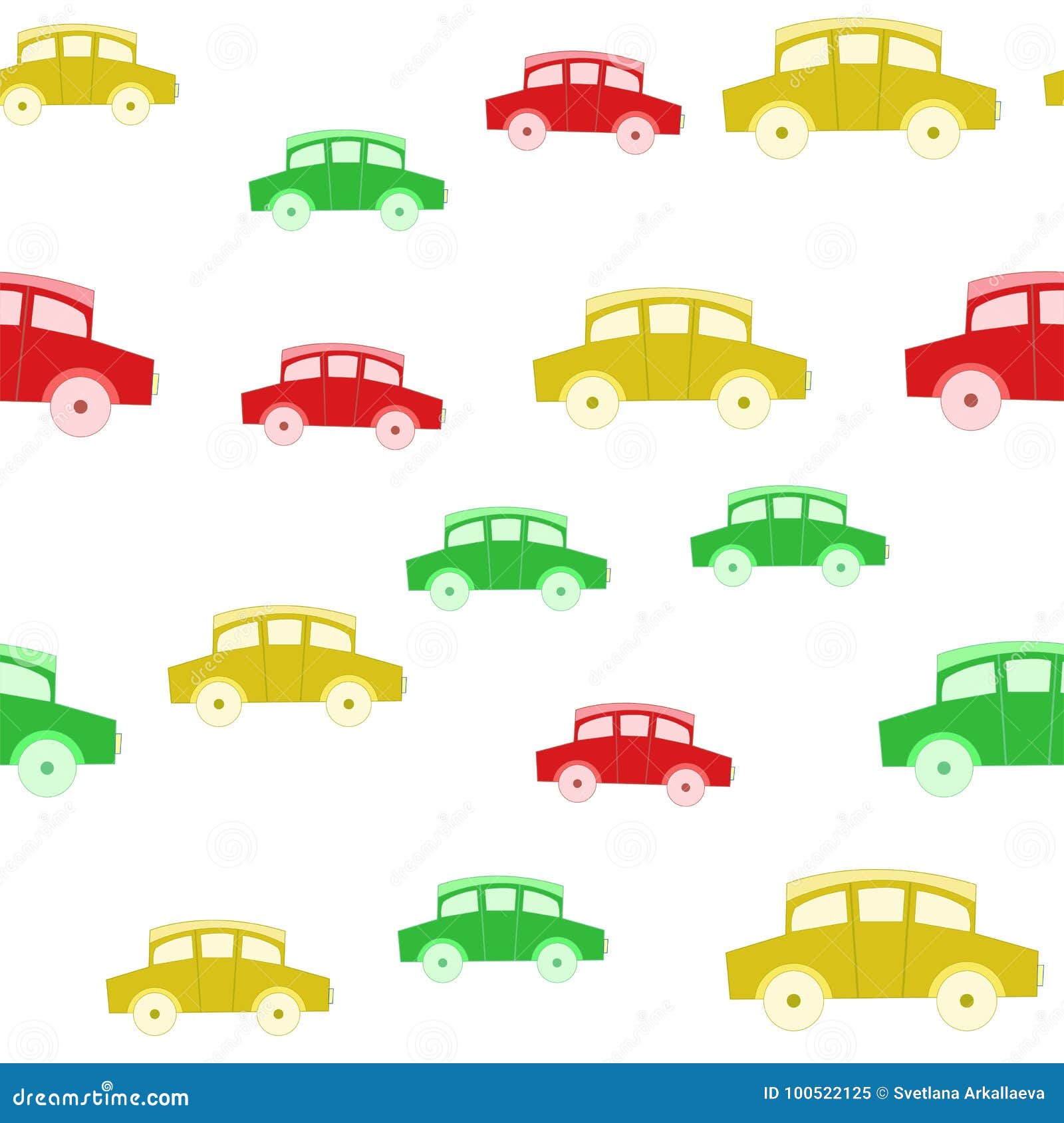 Seamless Pattern with Toy Cars. Baby Wallpapers Stock Vector ...