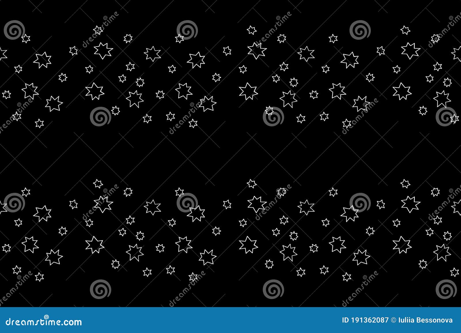 Clusters Of Stars Icon Of 3 Types Color, Black And White, Outline ...