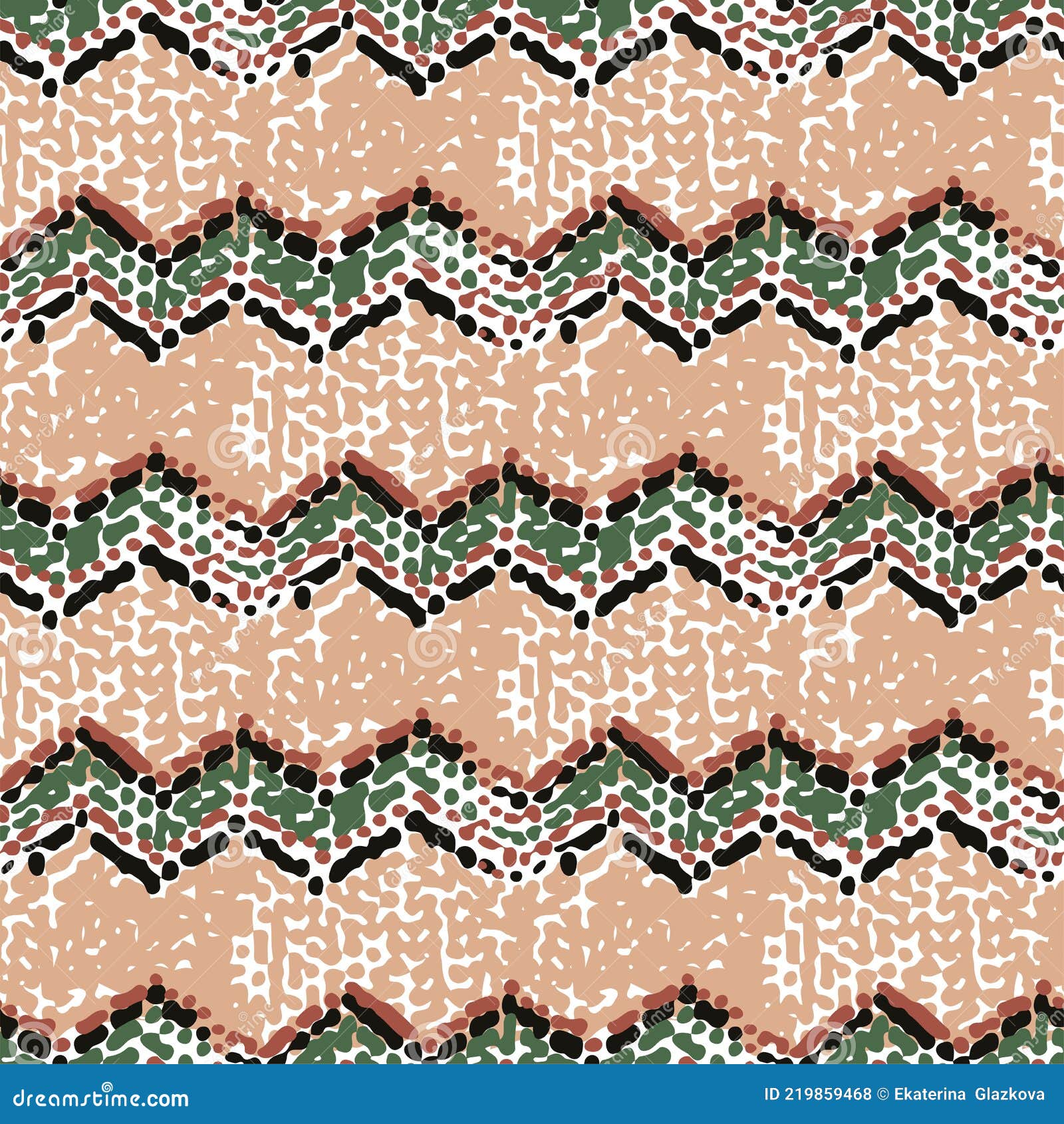 Seamless Pattern of Traditional African Zigzag Ornament Stock Vector ...