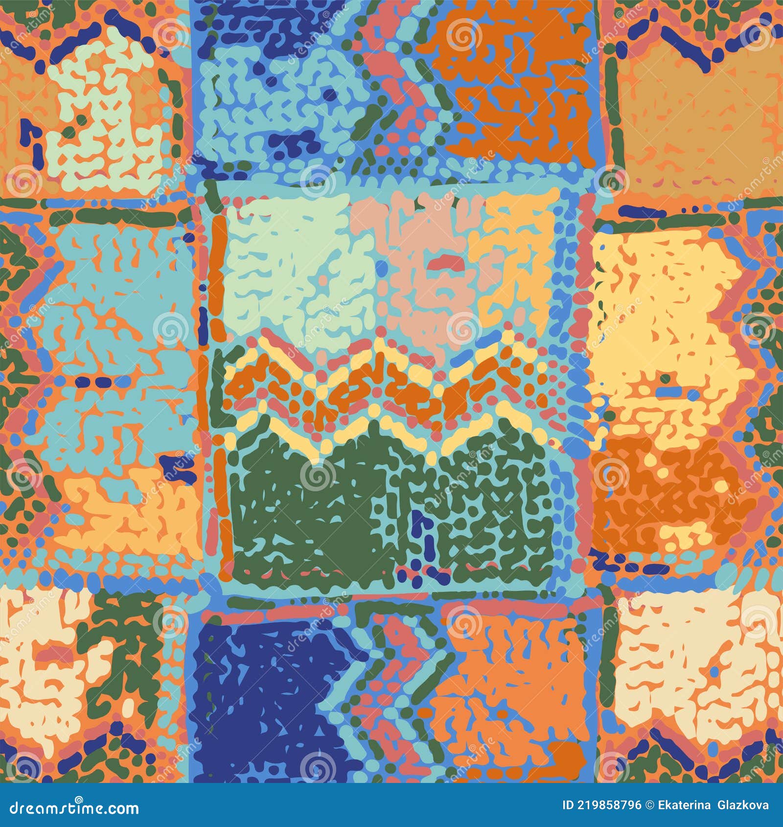 Seamless Pattern of Traditional African Zigzag Ornament Stock Vector ...