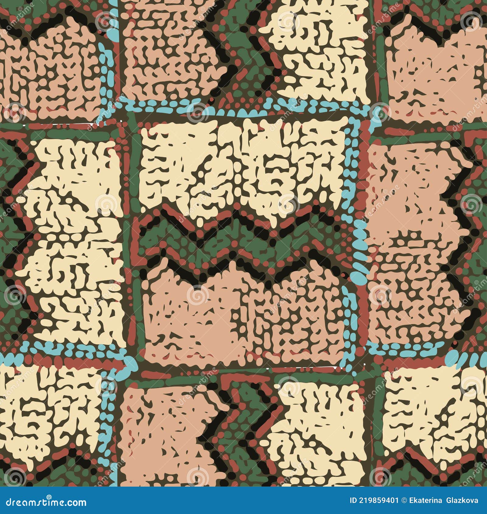 Seamless Pattern of Traditional African Zigzag Ornament Stock Vector ...