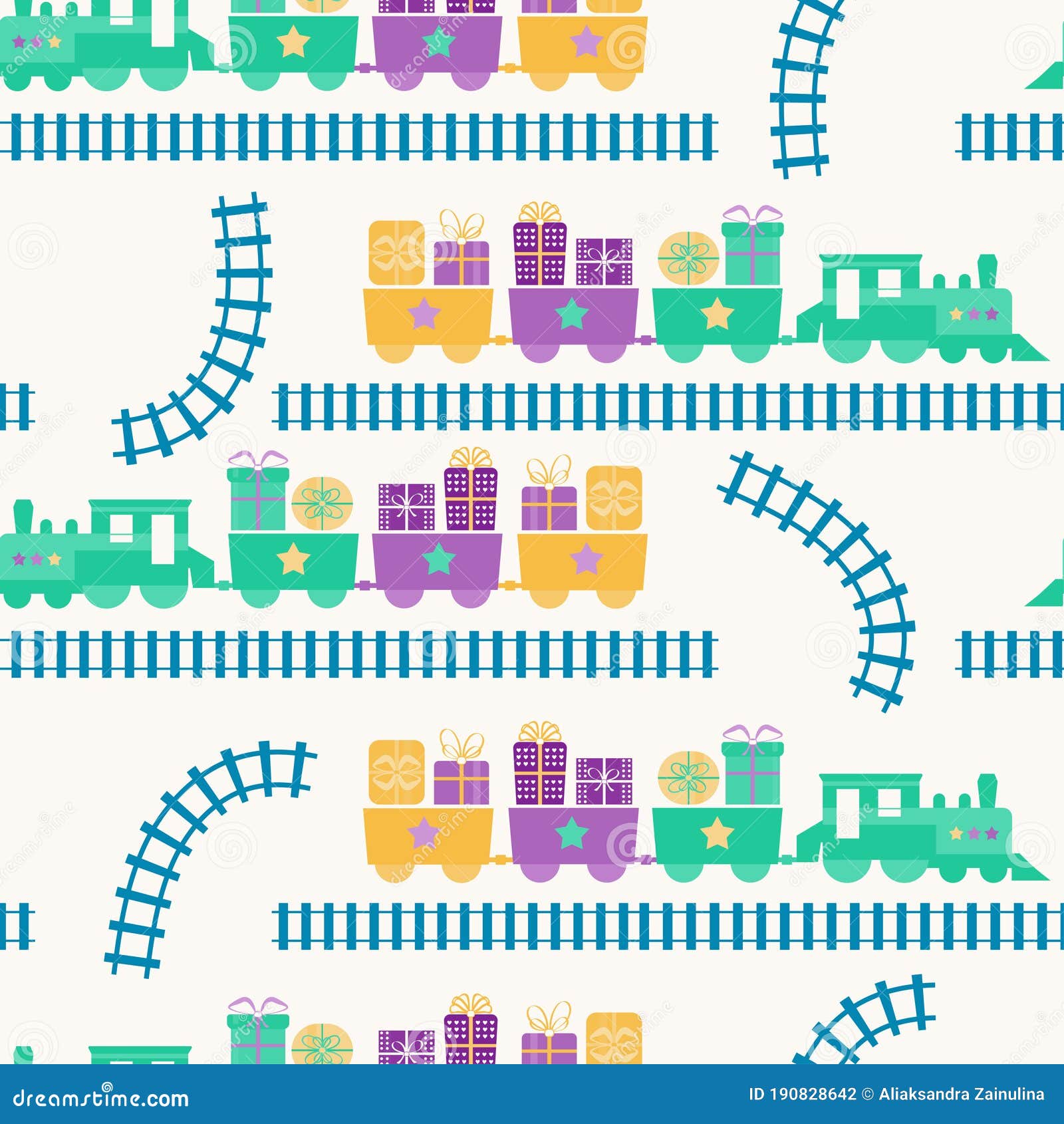 Train Set With Gift Boxes Royalty-Free Stock Photography ...