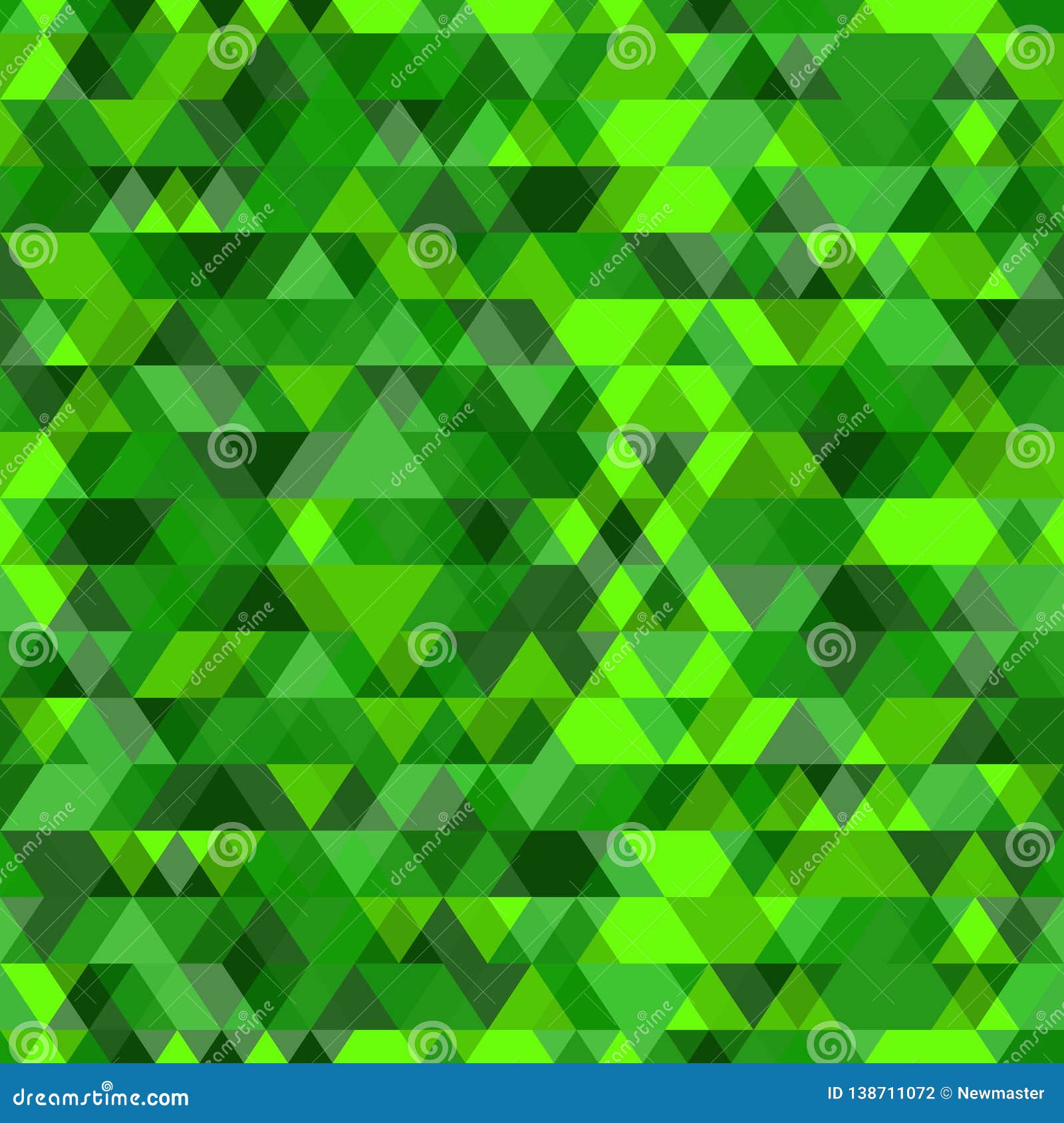 Seamless Pattern of Translucent Green Triangles Stock Vector ...