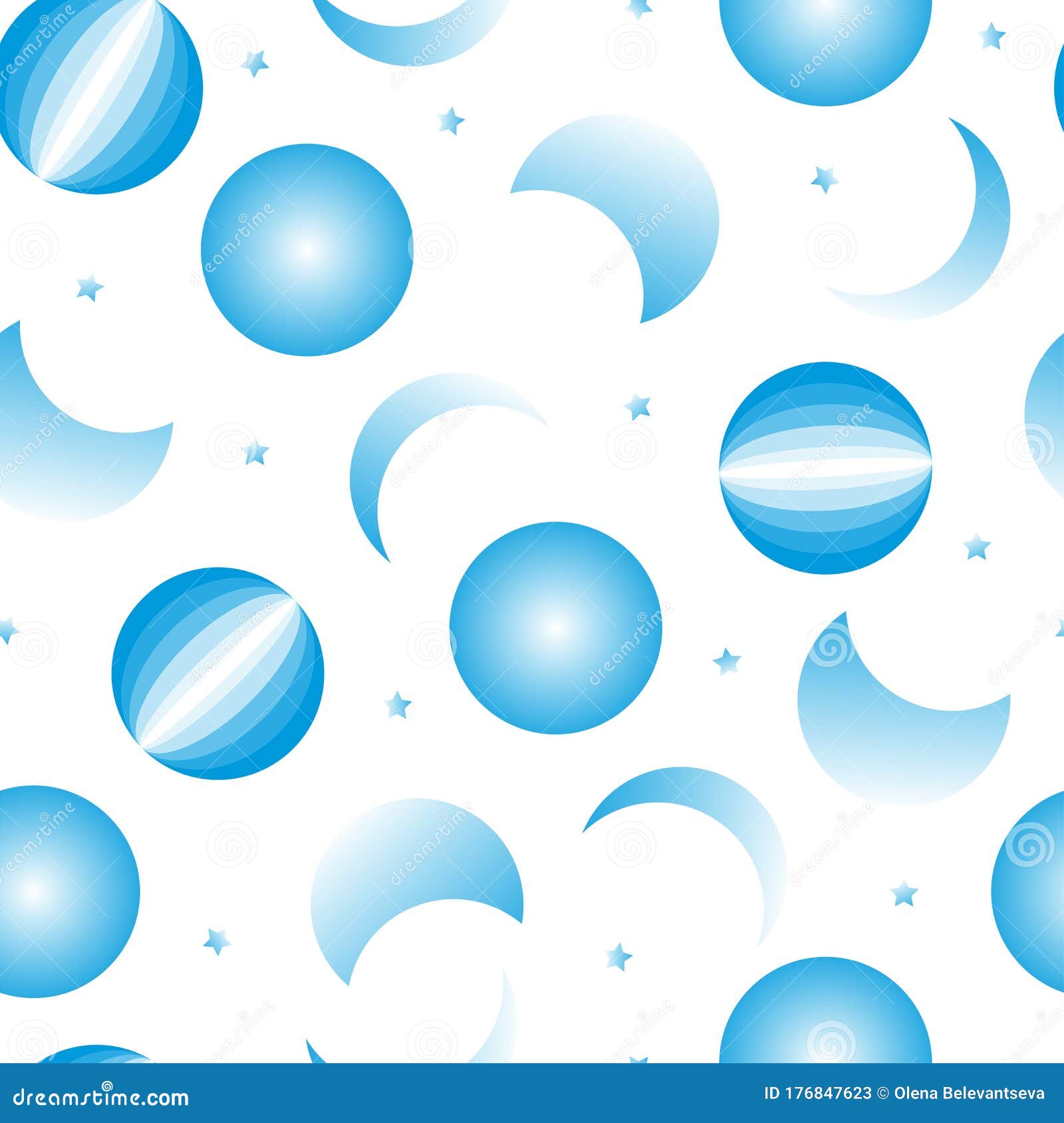 Seamless Pattern on a Transparent Background in the Form of Space ...