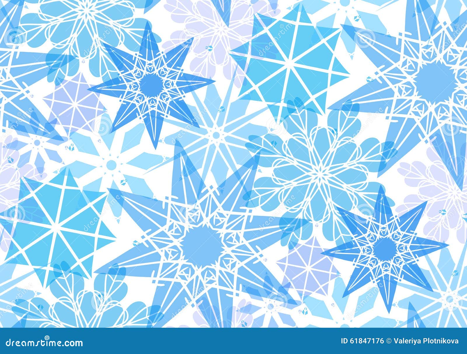 Seamless Pattern with Transparent Snowflakes Stock Vector ...