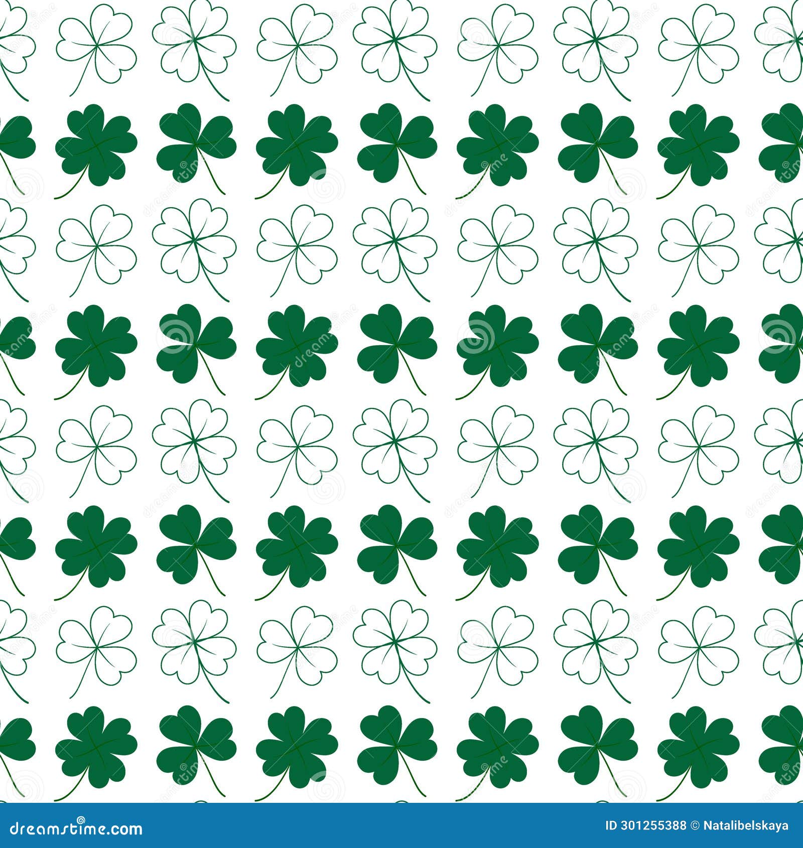 Clover Outline Hand Drawn Element. Herbs Doodle Botanical Icon Clover ...