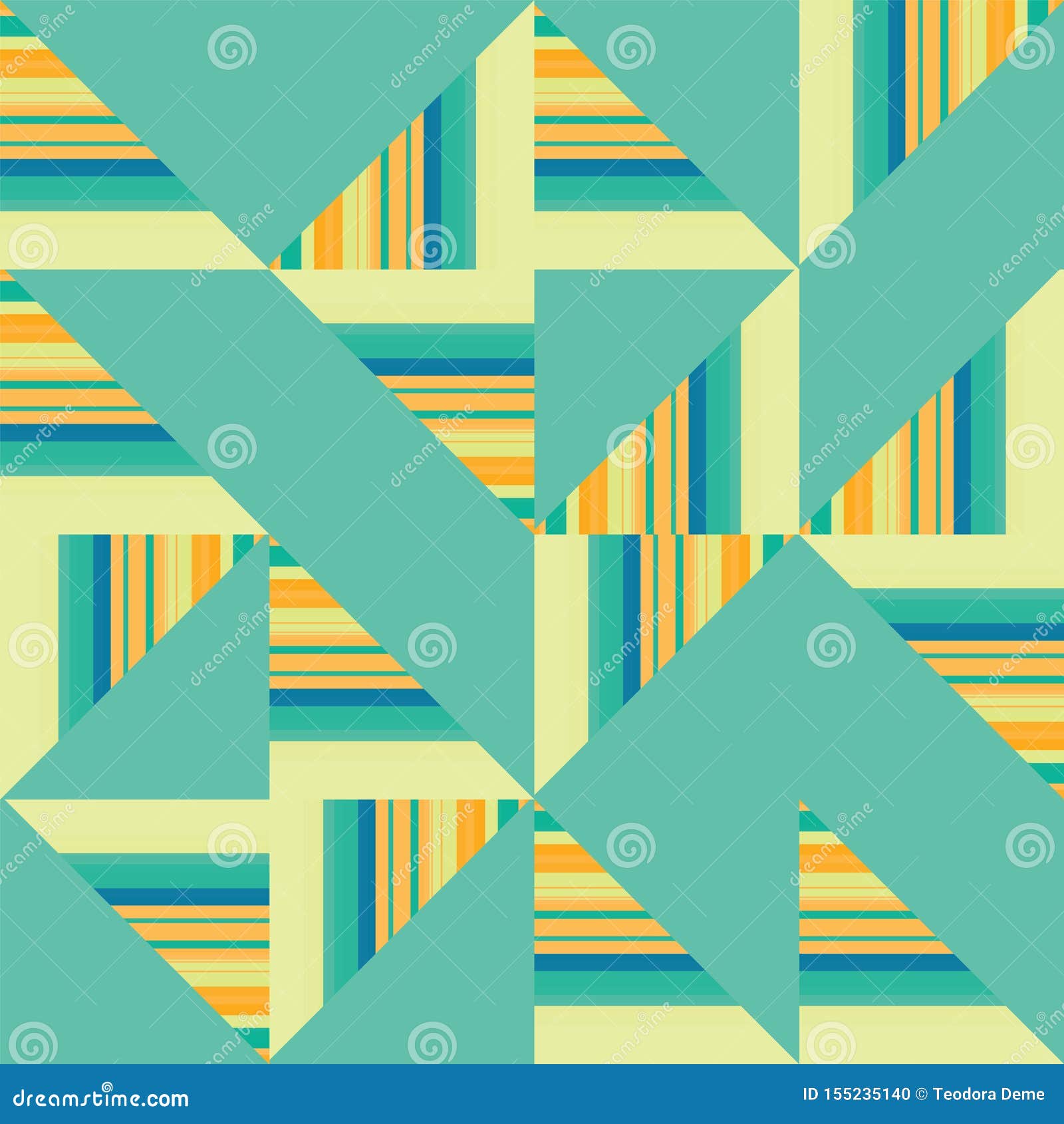 Vector Abstract Truchet Geometric Seamless Pattern Repeat Stock Vector ...