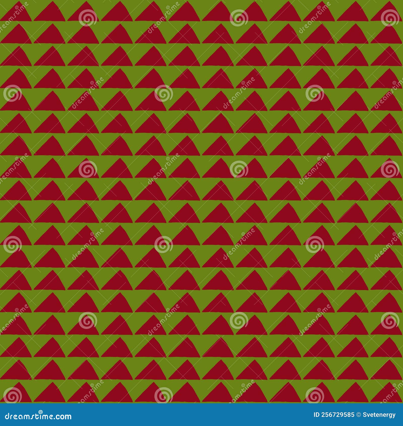 Seamless Pattern with Triangles Hand Drawn. Vintage Vector Background ...