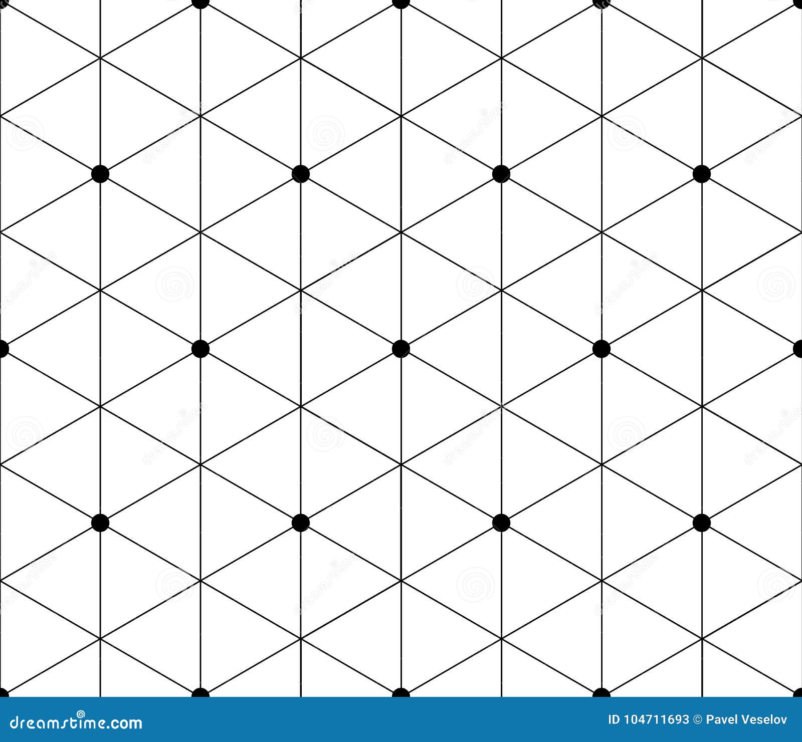 Seamless Pattern of Triangles and Hexagons Stock Vector - Illustration ...