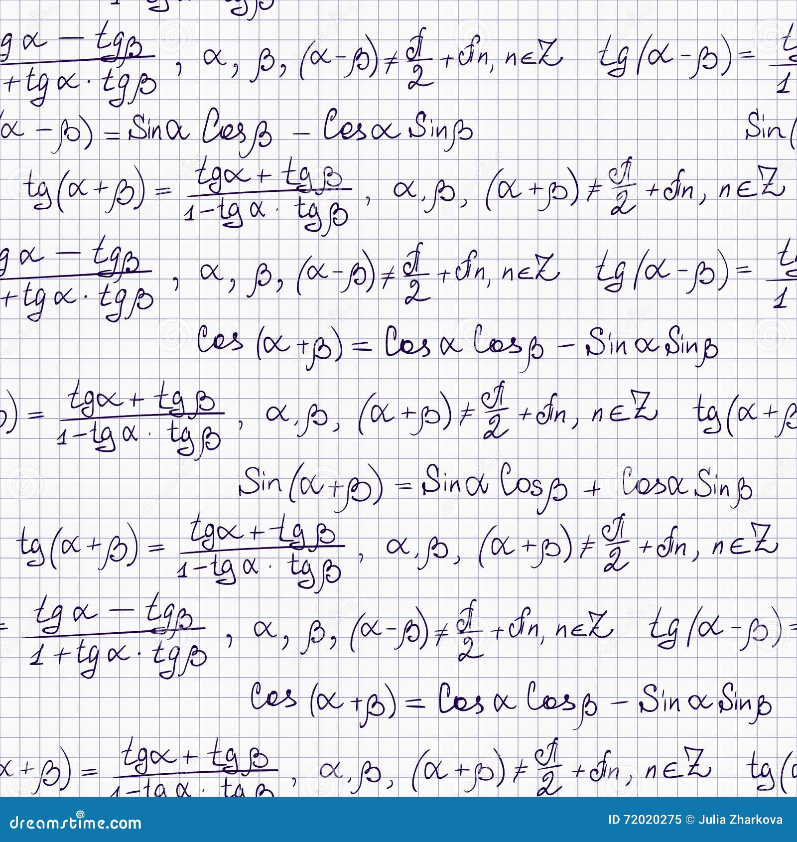 Trigonometric Formulas For Converting The Product To The Sum Education