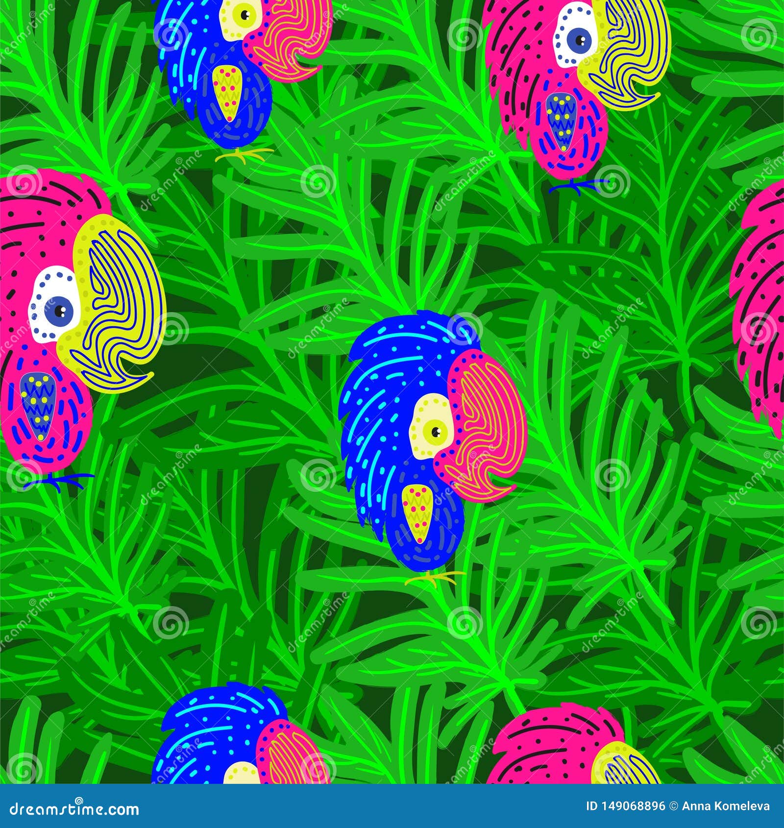 Neon seamless pattern stock vector. Illustration of cover - 149068896