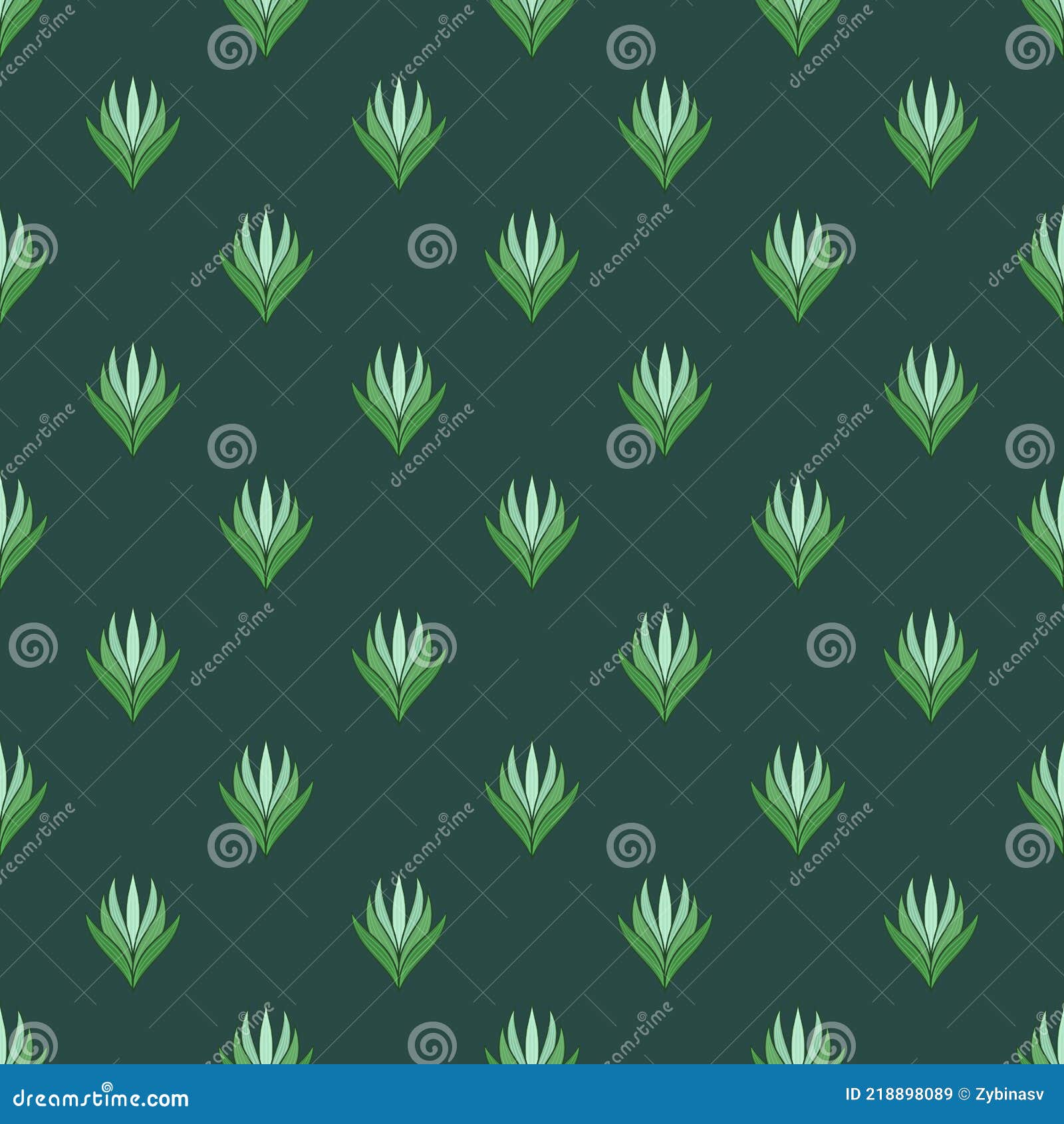 Seamless Pattern with Tulips in Flat Modern Style. Design from Multi ...