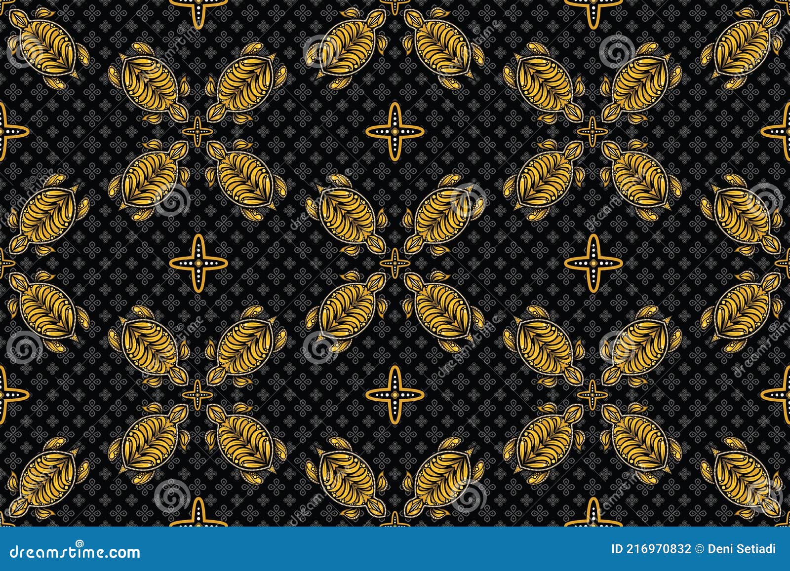 Seamless Pattern with Turtle Vector Stock Vector - Illustration of ...