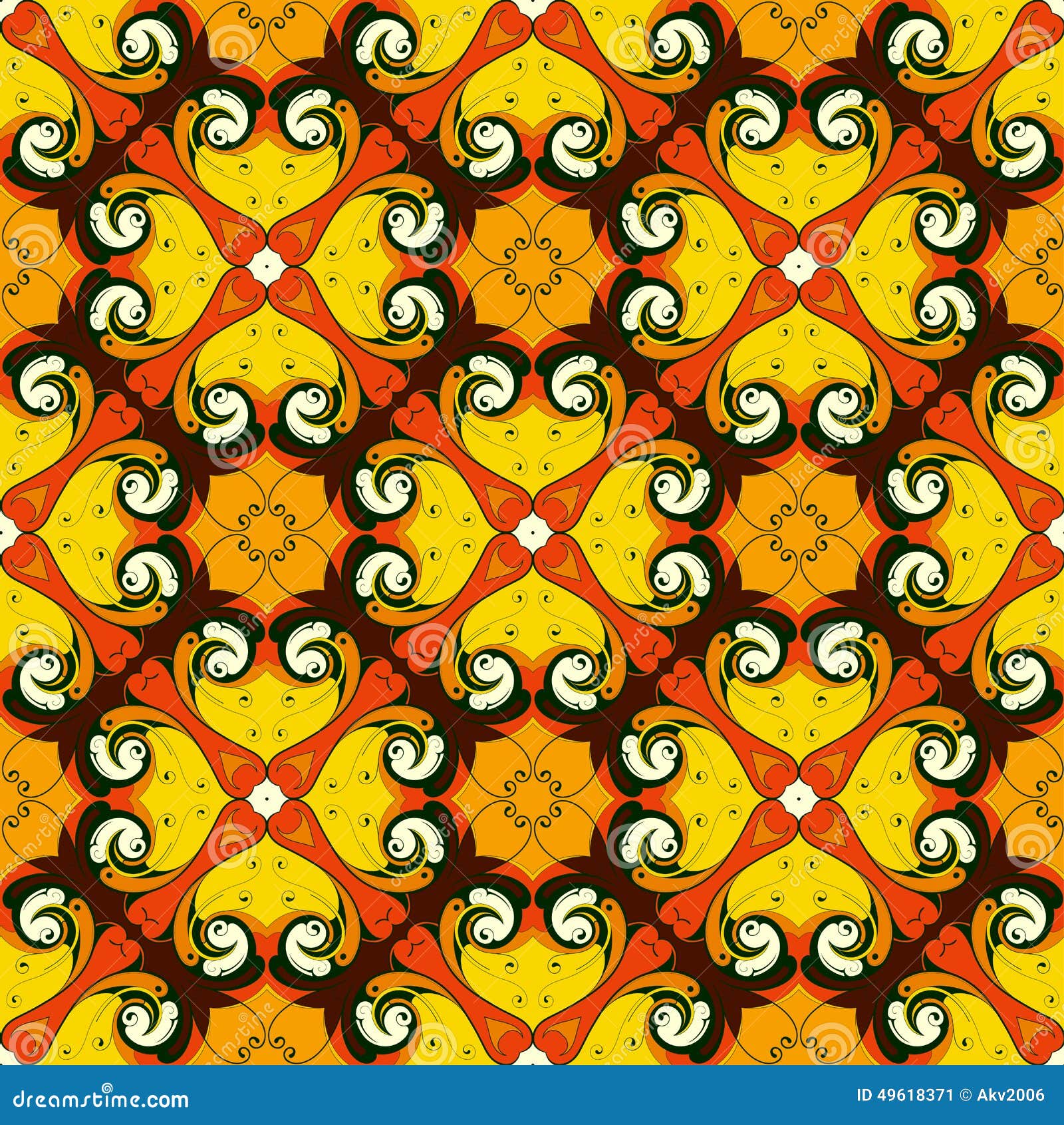 Seamless pattern stock vector. Illustration of carpet - 49618371