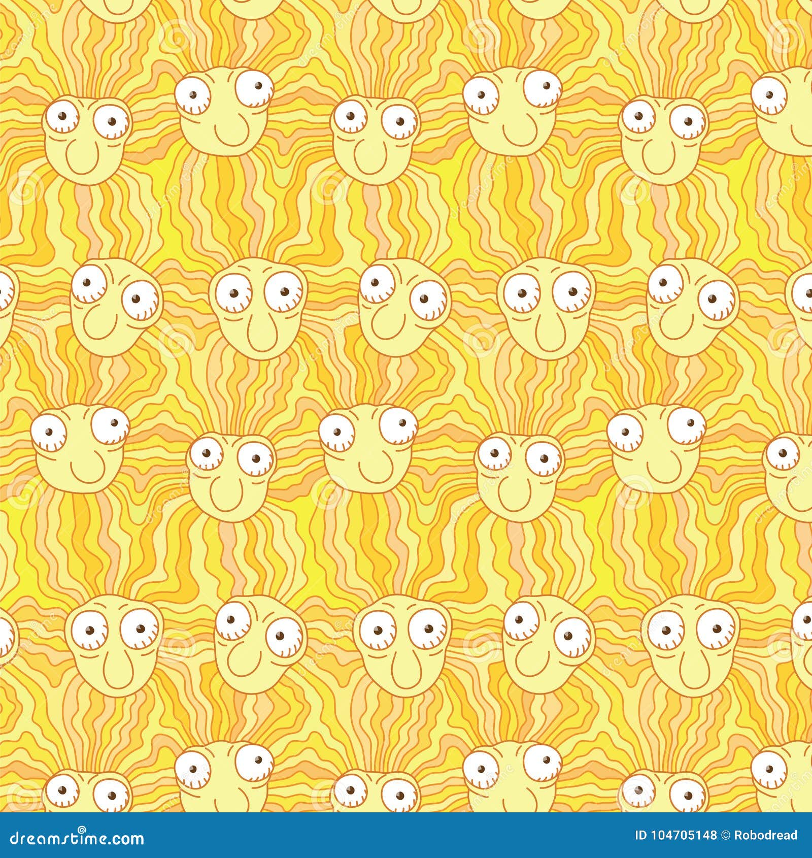 Pattern with faces stock vector. Illustration of cartoon - 104705148