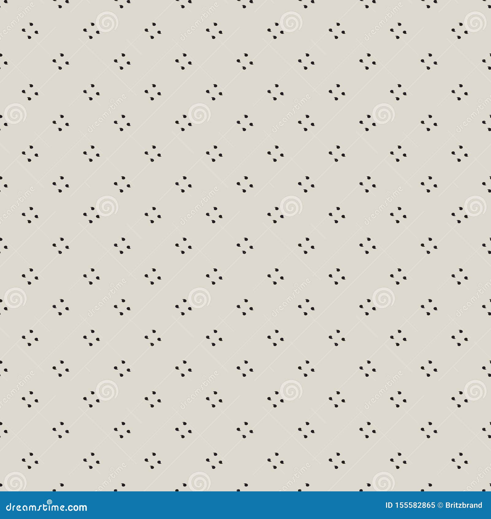 Seamless Pattern Vector Background Tiles or Fabric with Comma Stock ...
