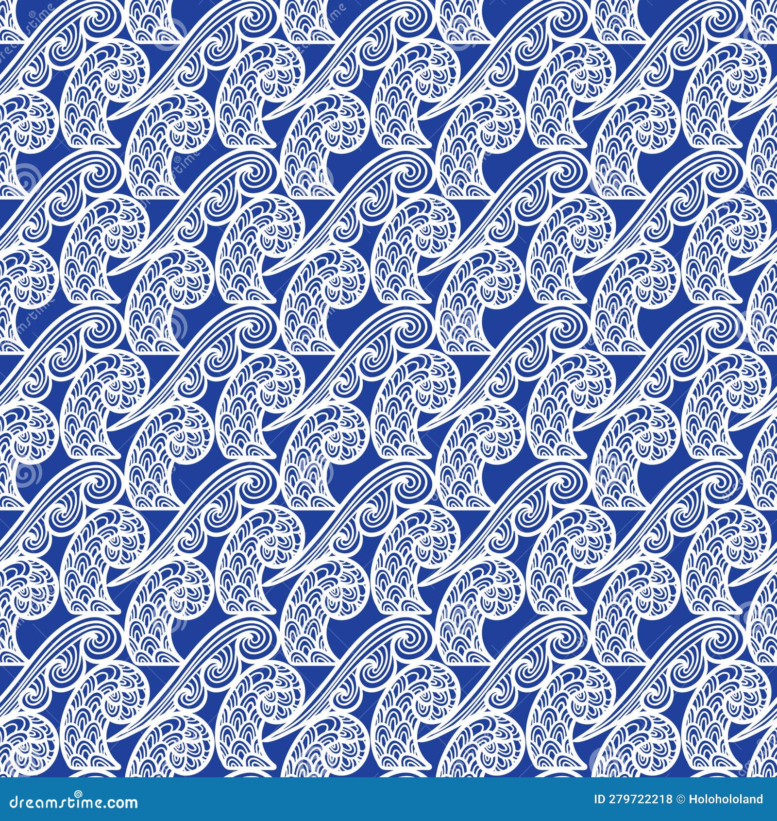 Seamless pattern stock vector. Illustration of water - 279722218