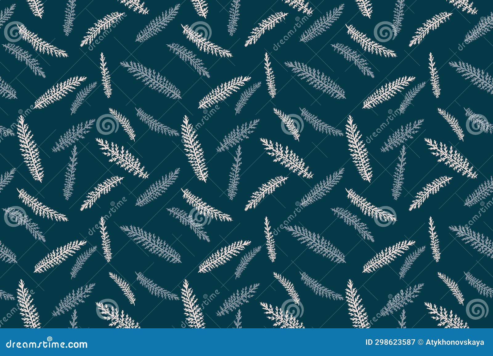 Seamless Pattern with Vector Hand Drawn Decorative Minimalistic ...