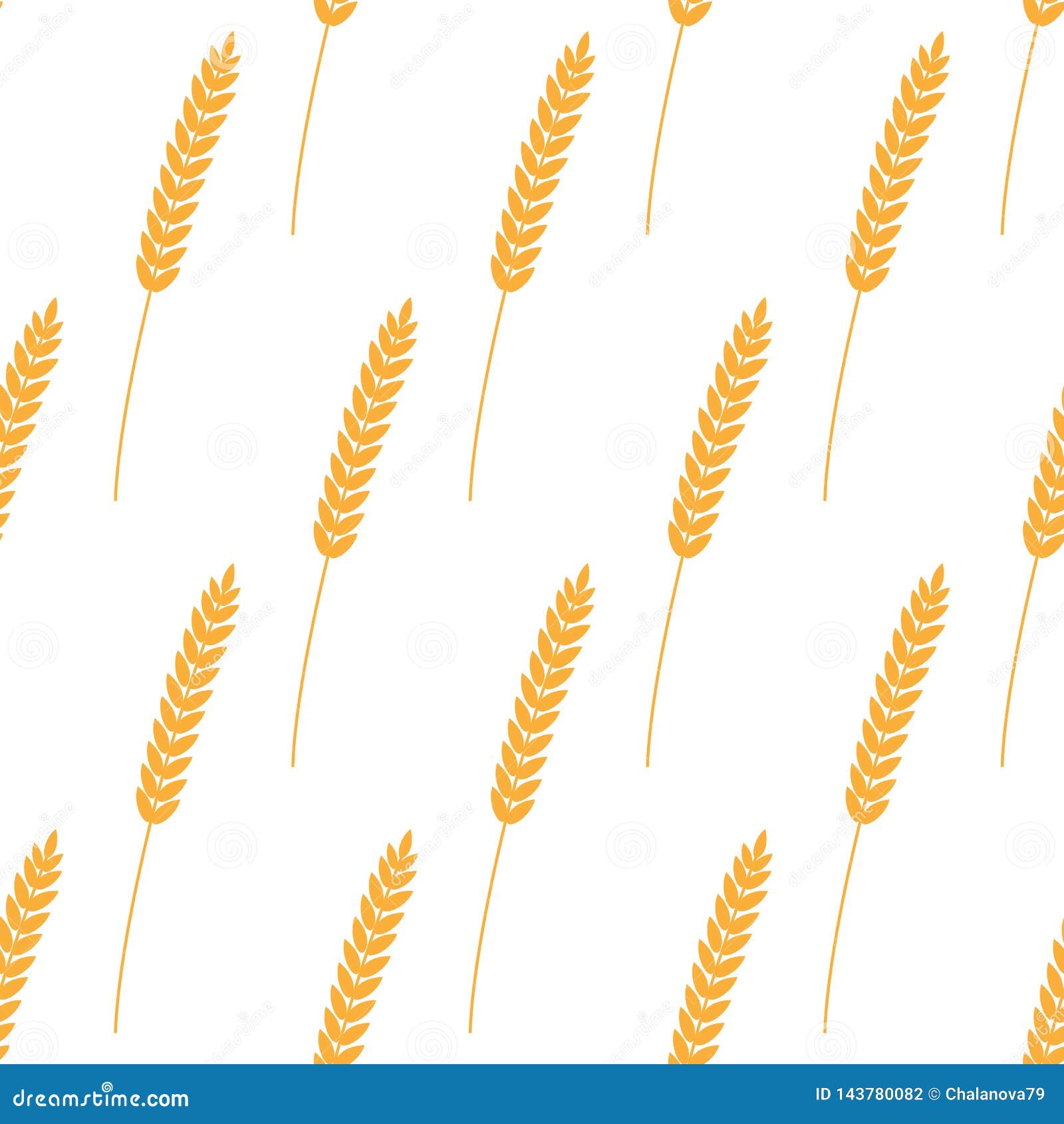 Seamless Pattern. Vector Illustration. Agriculture Wheat Background ...