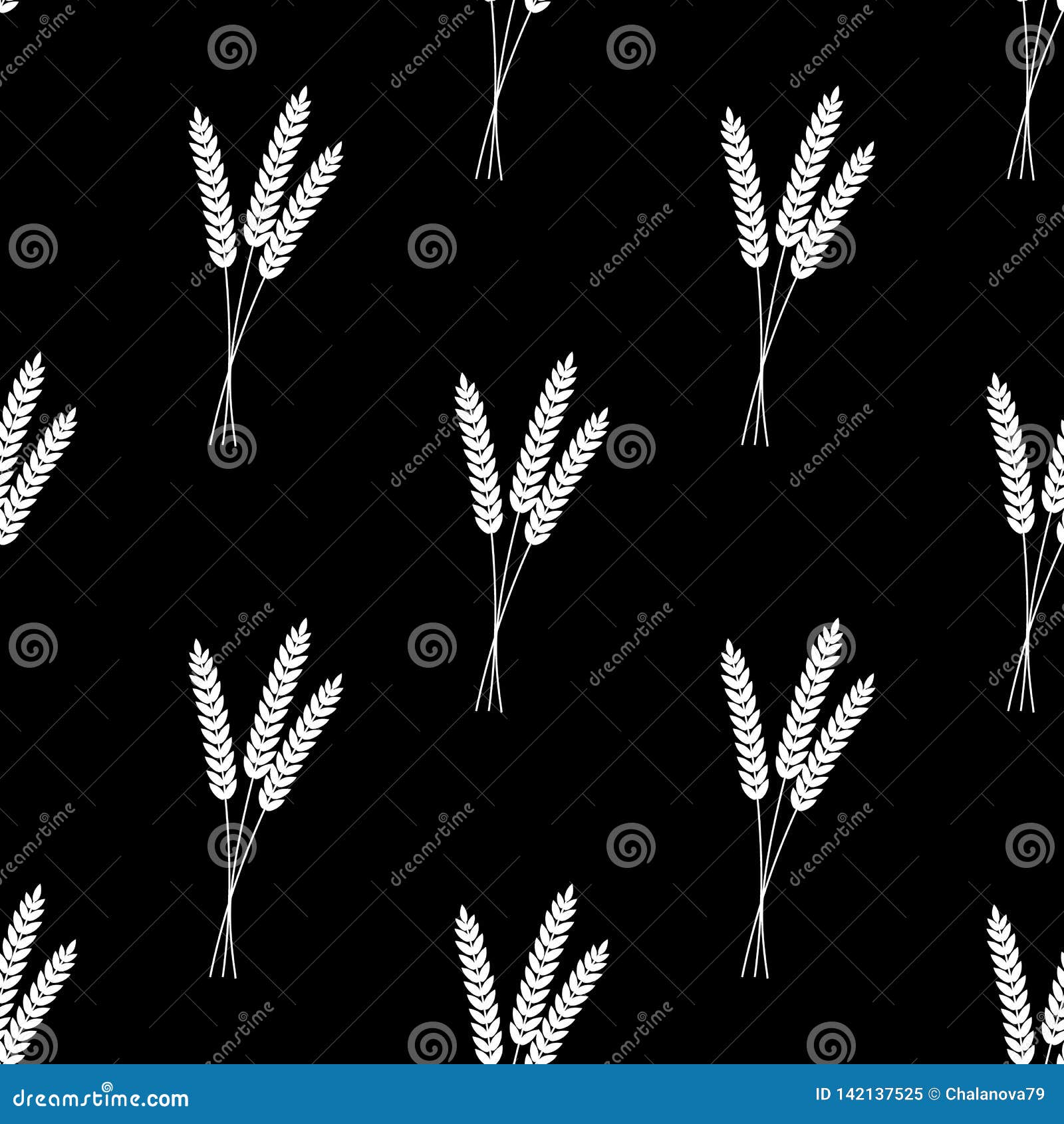 Seamless Pattern. Vector Illustration. Agriculture Wheat Background ...