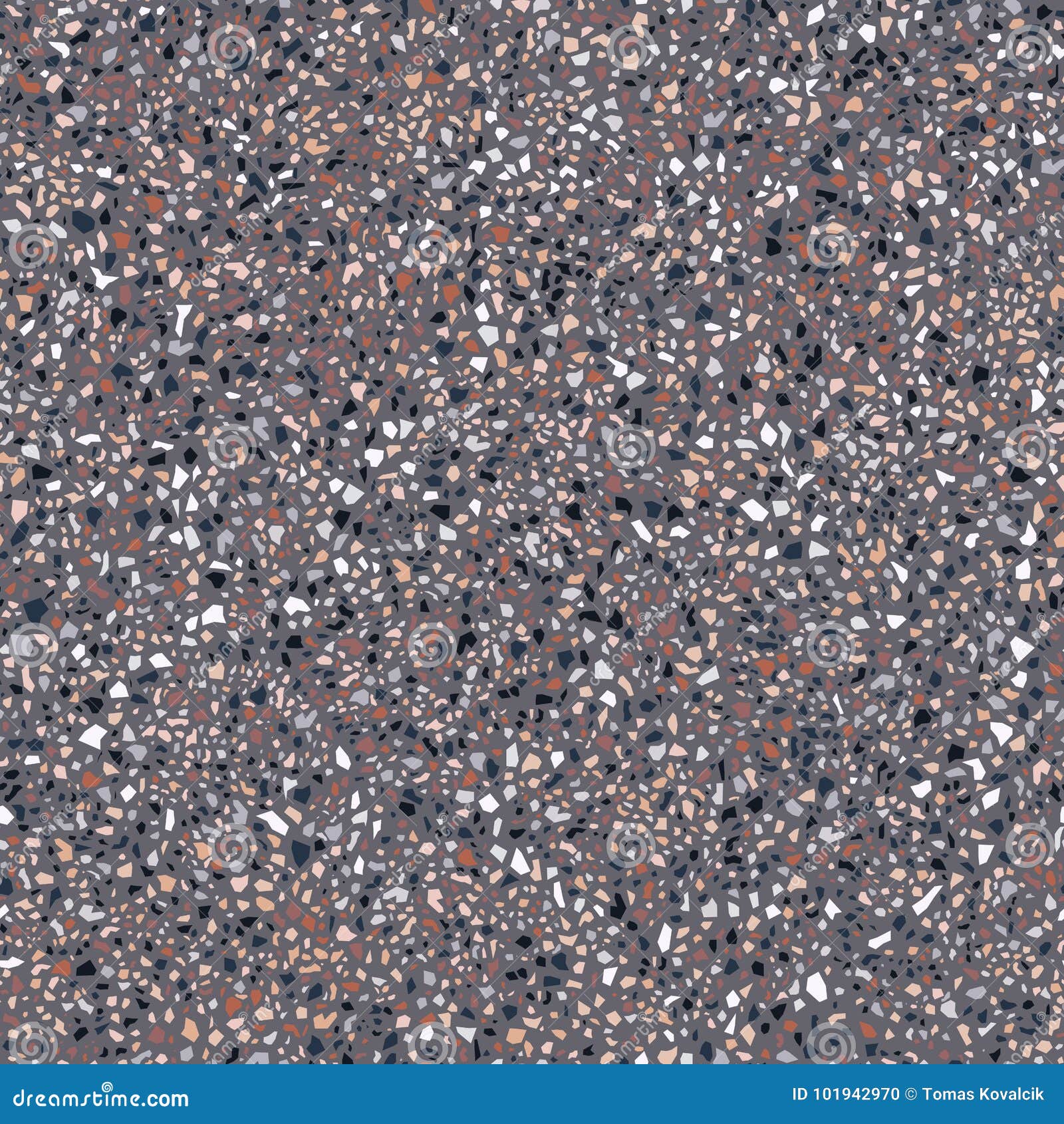 Dark Terrazzo Floor, Marble Surface Stock Vector - Illustration of ...