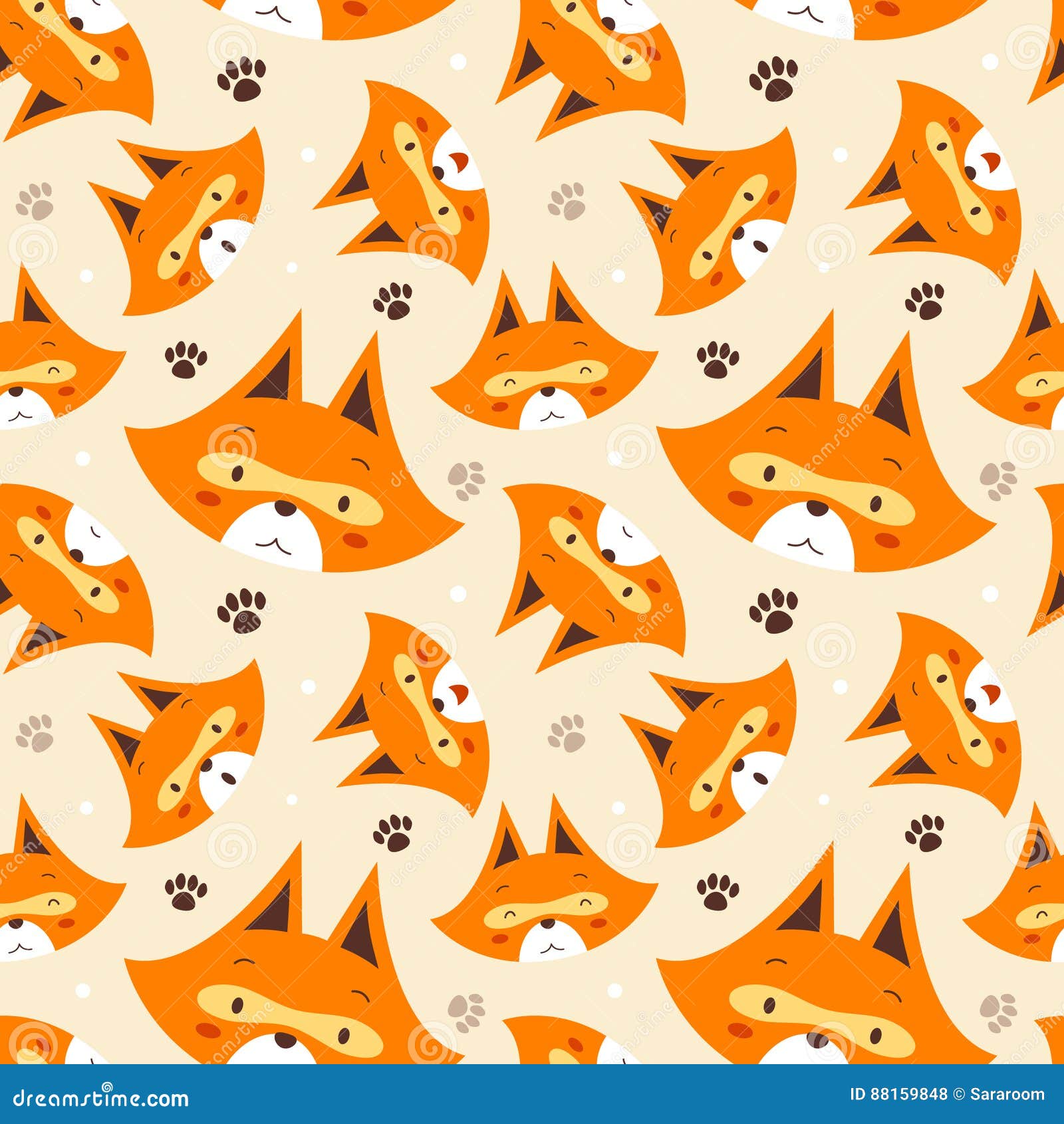 Seamless pattern stock vector. Illustration of fabric - 88159848