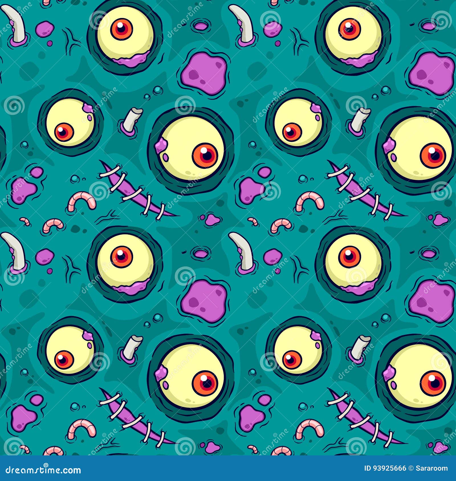 Seamless pattern stock vector. Illustration of nature - 93925666