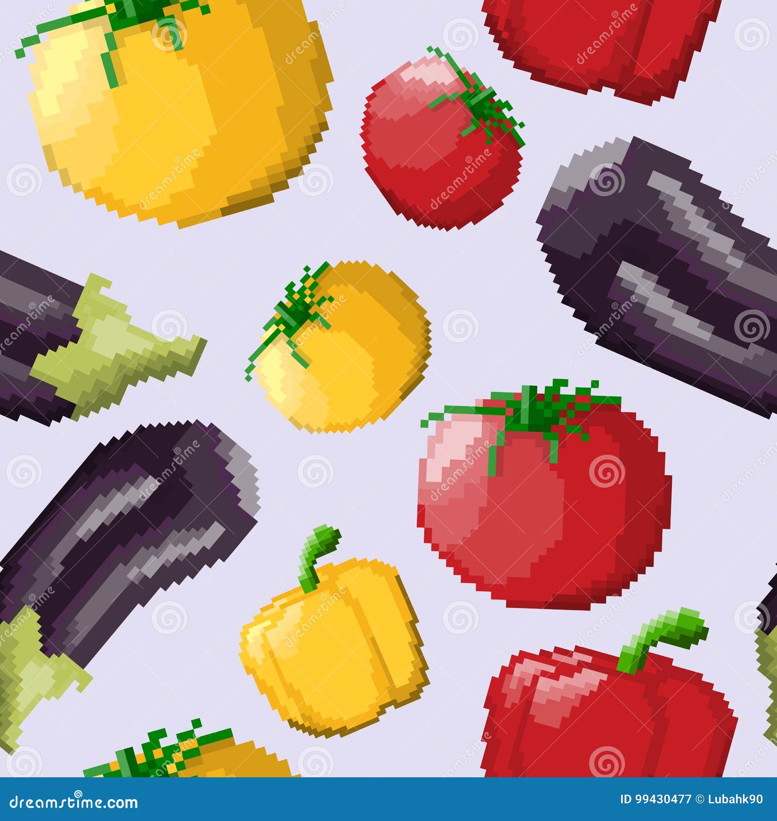Pixel Art Vegetables Icon. 32x32 Pixels Cartoon Vector | CartoonDealer ...