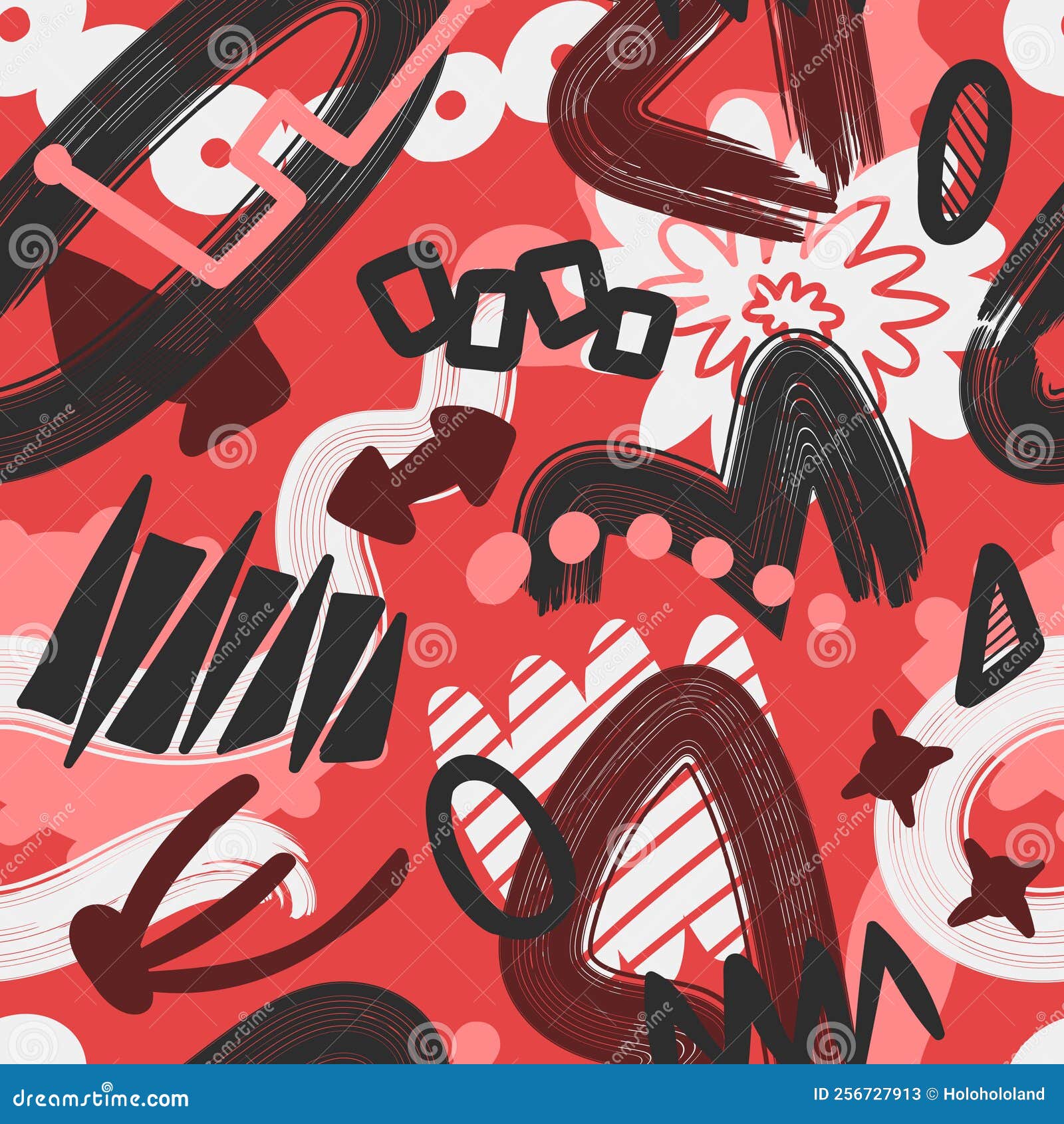 Seamless pattern stock vector. Illustration of native - 256727913