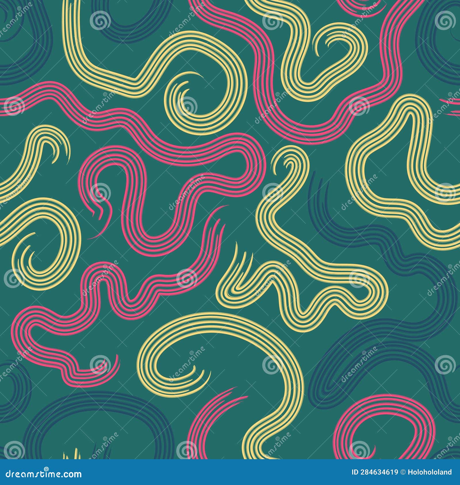 Seamless pattern stock vector. Illustration of fashion - 284634619