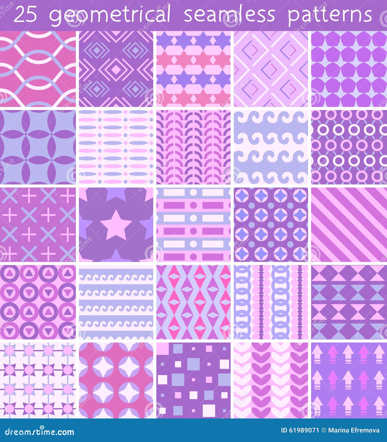 25 Seamless Pattern. Vector Seamless Pattern Stock Vector ...