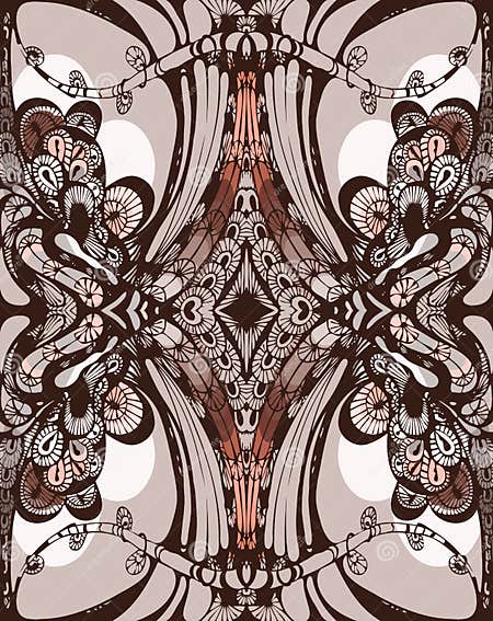 Seamless Pattern. Vegetable and Zoomorphic Decorat Stock Vector ...