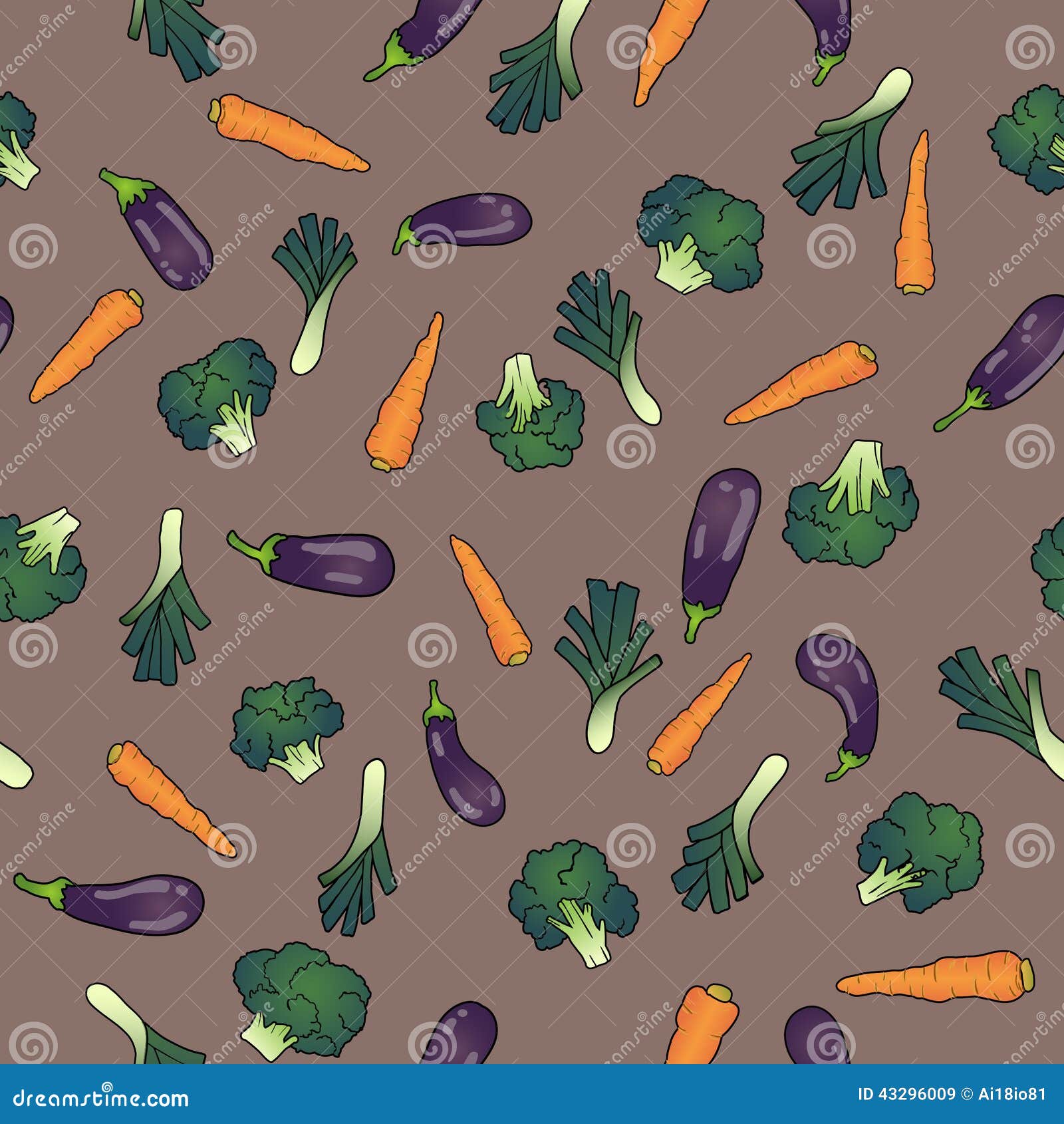 Seamless Pattern with Vegetables Stock Vector - Illustration of cook ...
