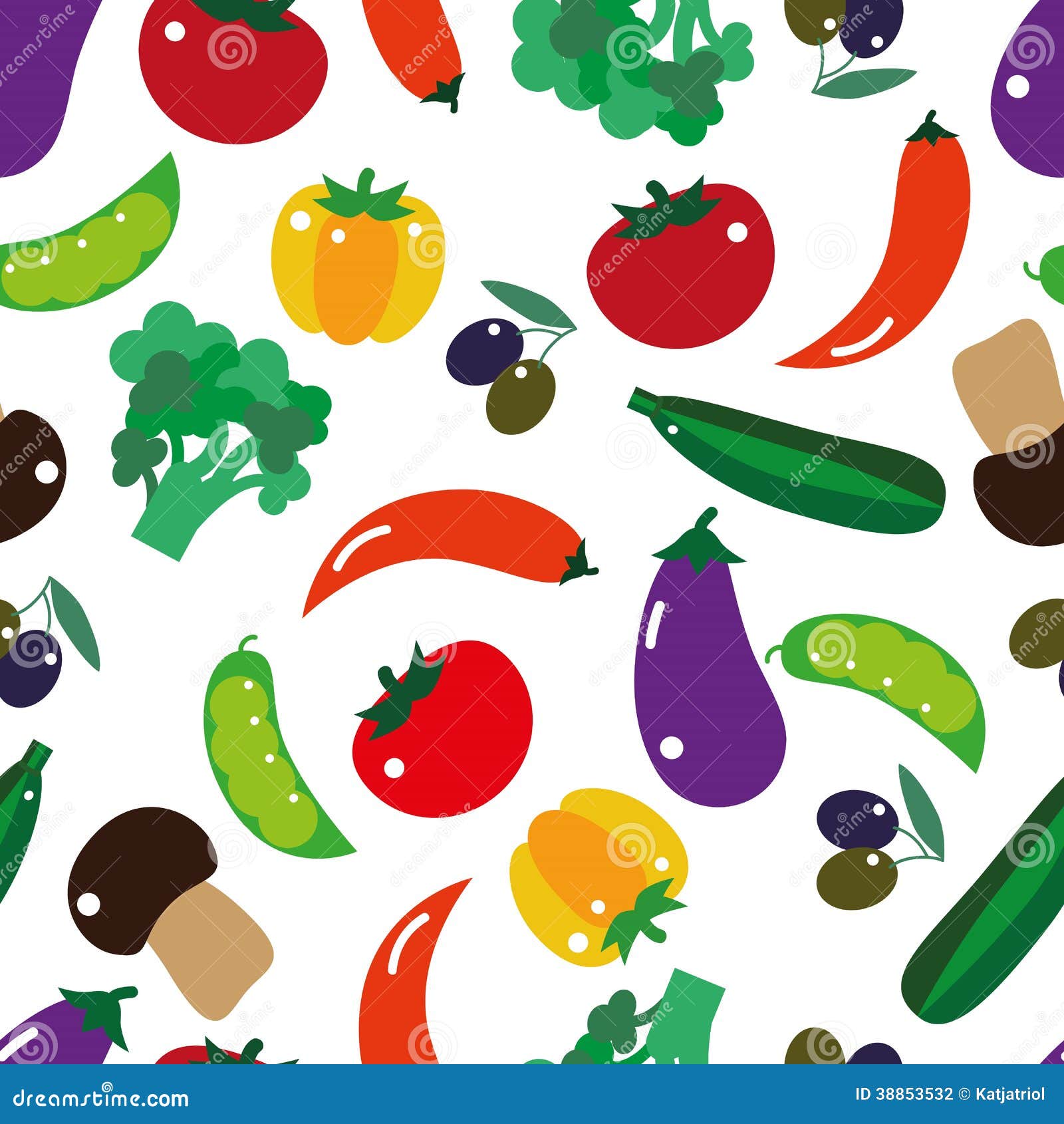 Seamless Pattern Vegetables Stock Vector - Illustration of eggplant ...