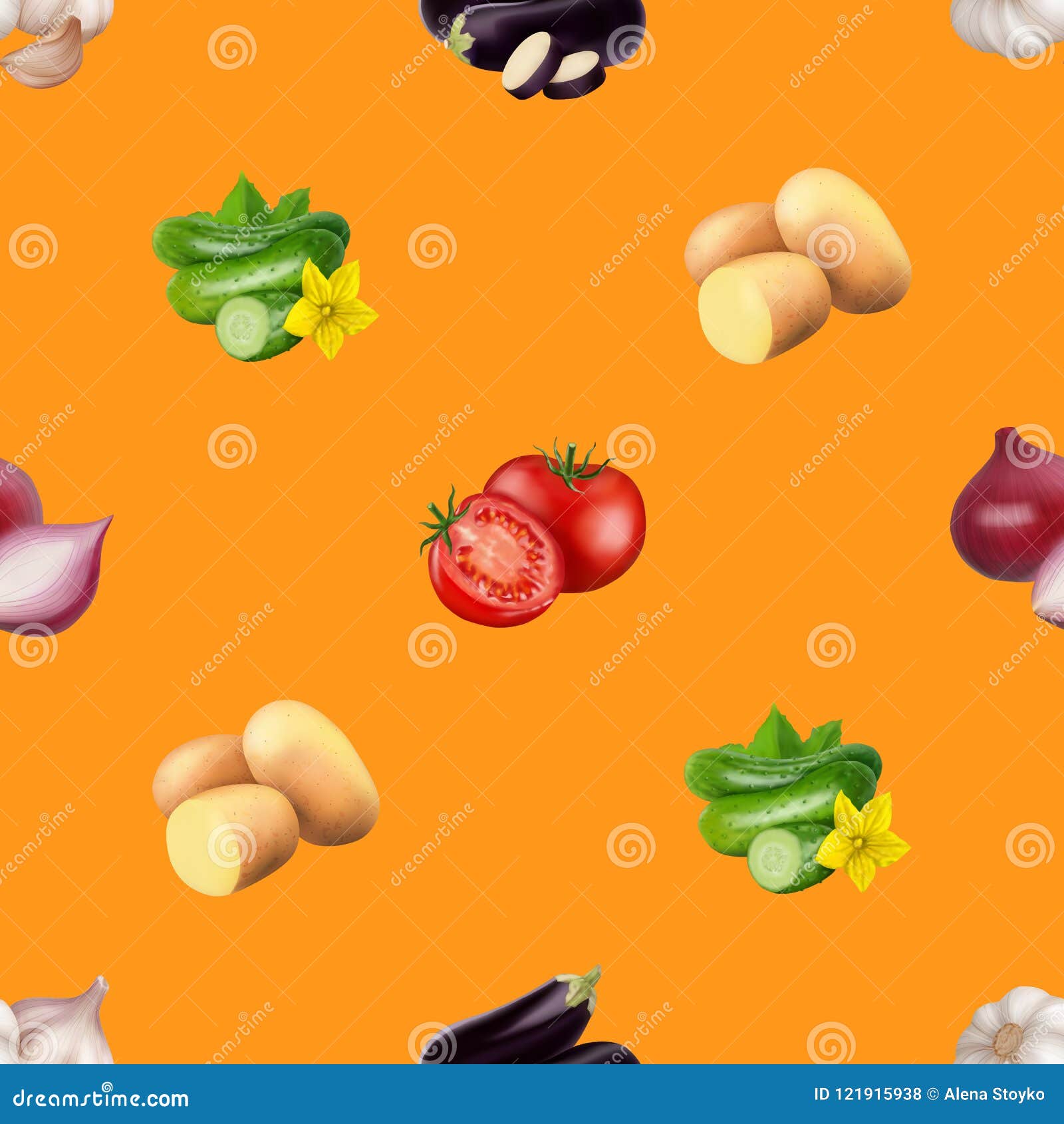 Seamless Pattern With Vegetables. Stock Vector - Illustration of ... Seamless Pattern With Vegetables. Stock Vector - Illustration of ...
