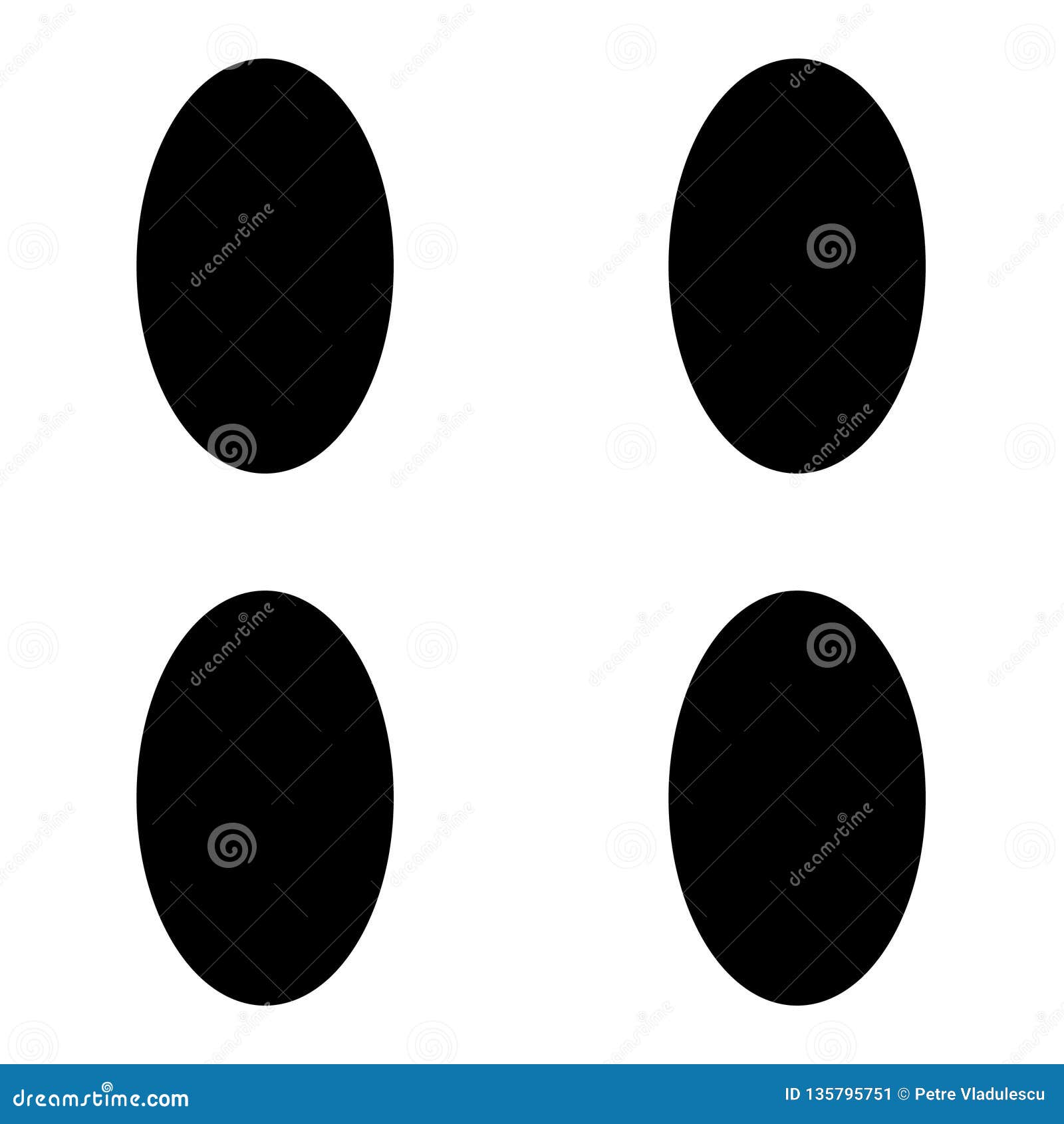 Seamless Pattern with Vertical Black Ellipse Stock Vector ...