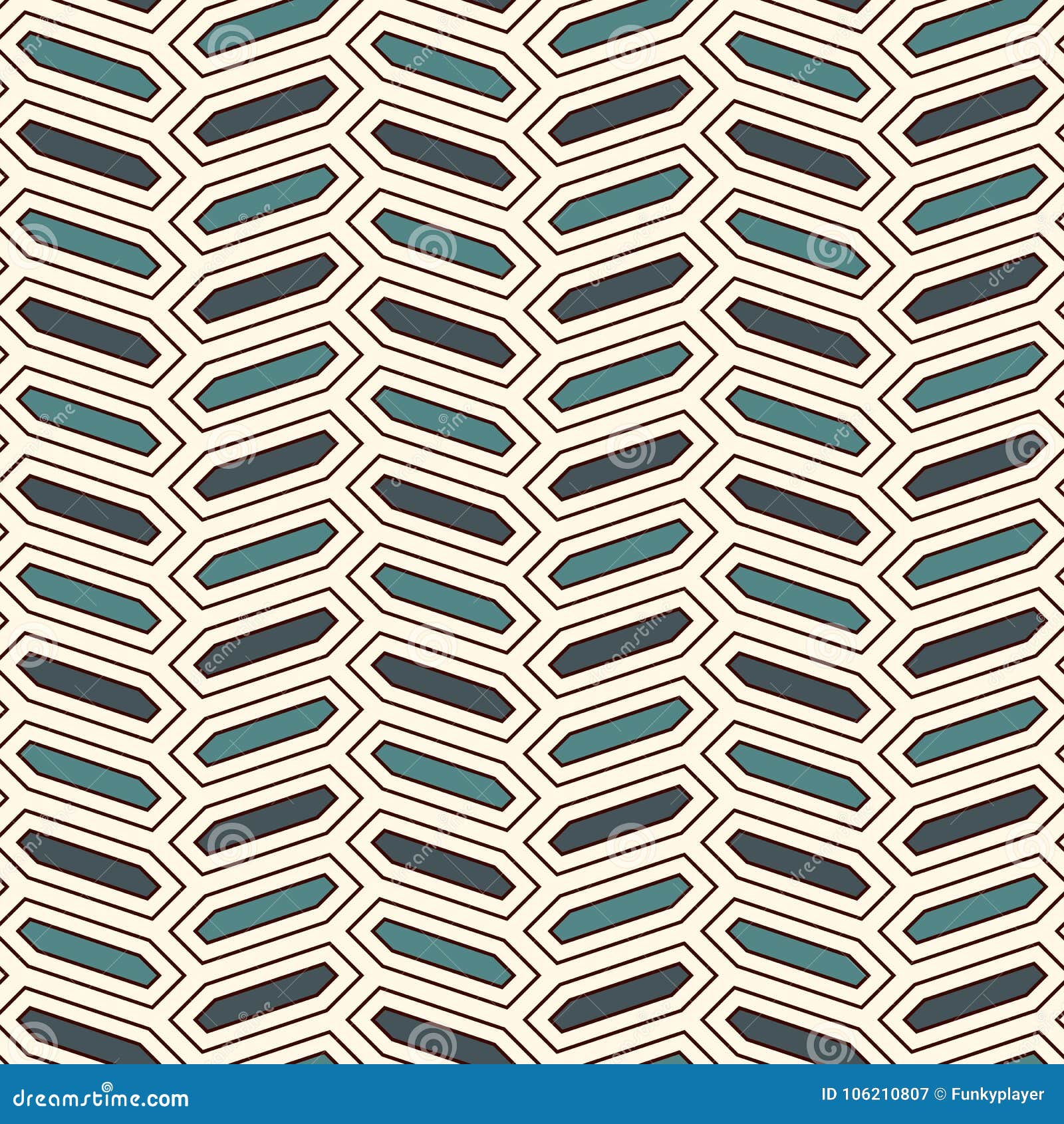 Seamless Pattern with Vertical Braid Ornament. Octagons Tile Background ...